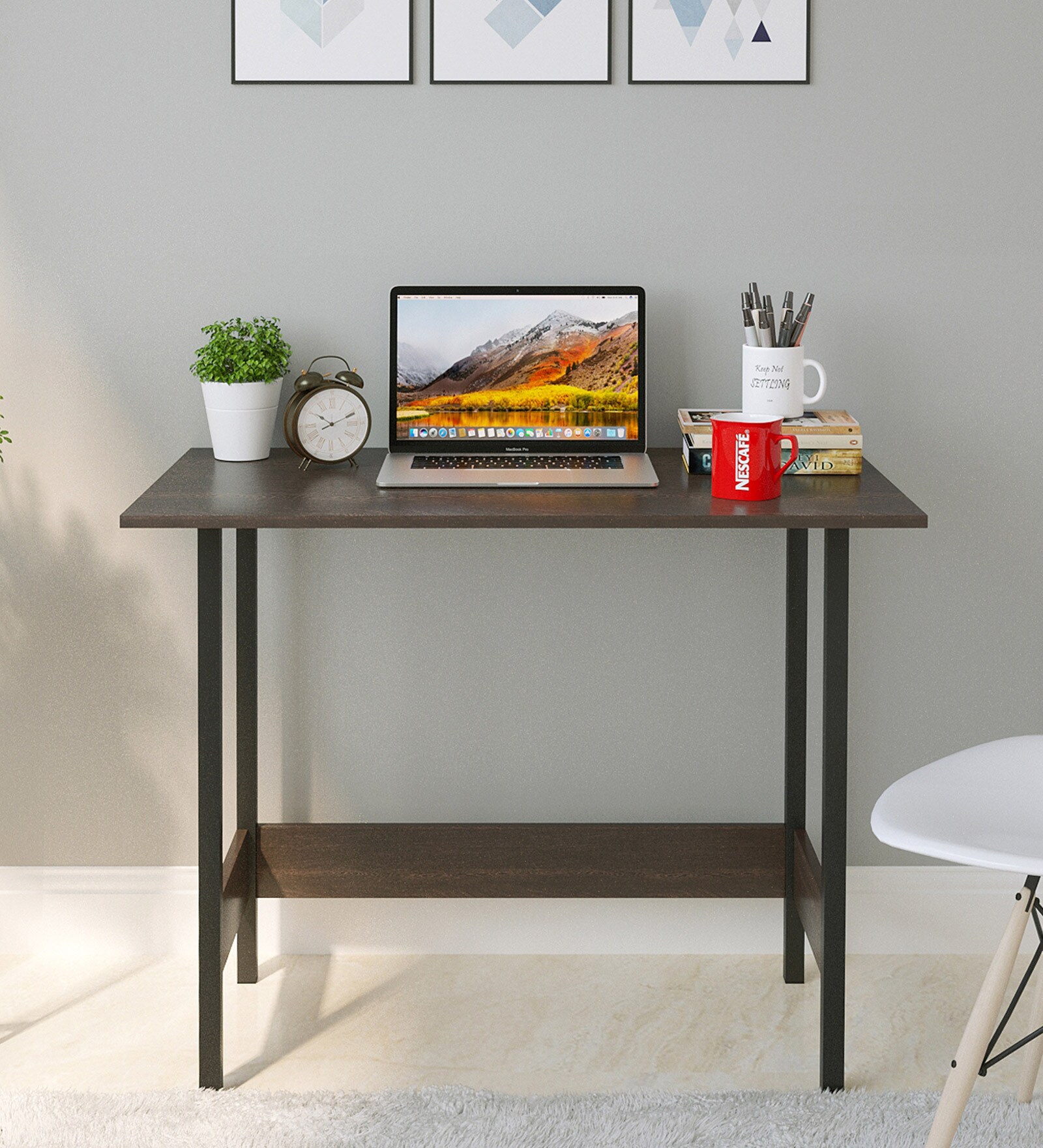Buy Gustowe Small Writing Table in Wenge Finish at 63% OFF by bluewud ...