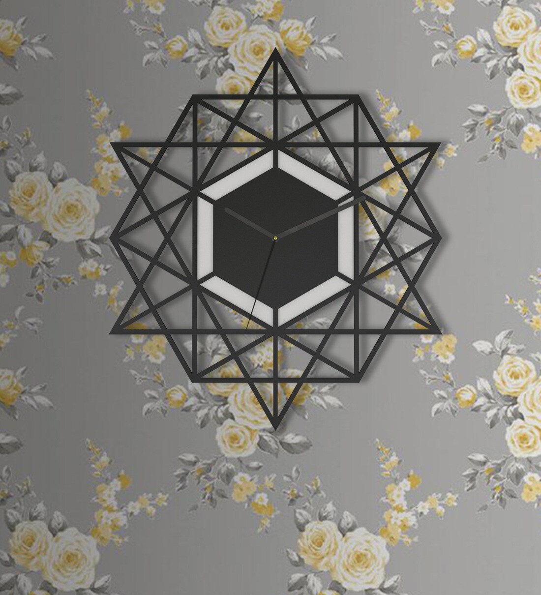 Buy Play Handcrafted Black Abstract MDF Wall Clock at 2% OFF by Planet ...