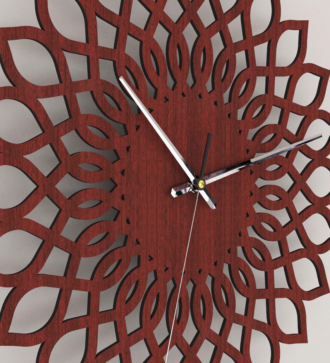 Buy Handcrafted Black Colour MDF Wall Clock by Planet Decor Online ...