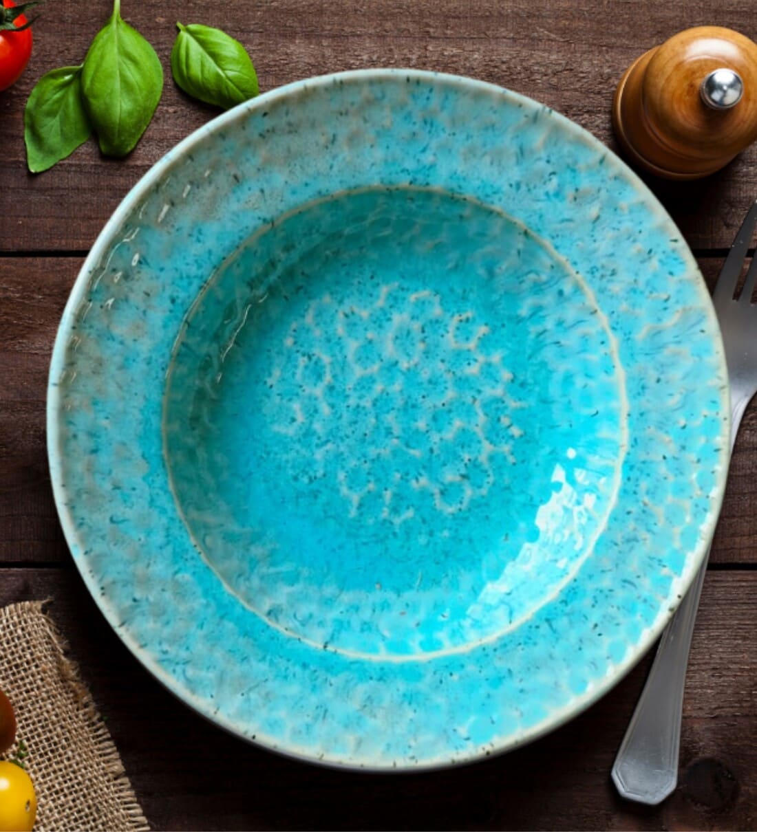 Buy Ceramic Handcrafted Blue pasta plate By Maatikosh at 52% OFF by ...