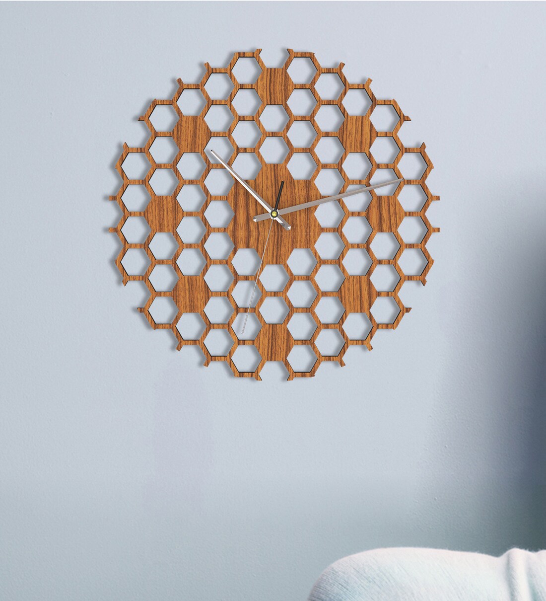 Buy Atrion Handcrafted Brown Colour MDF Wall Clock at 13% OFF by Planet ...