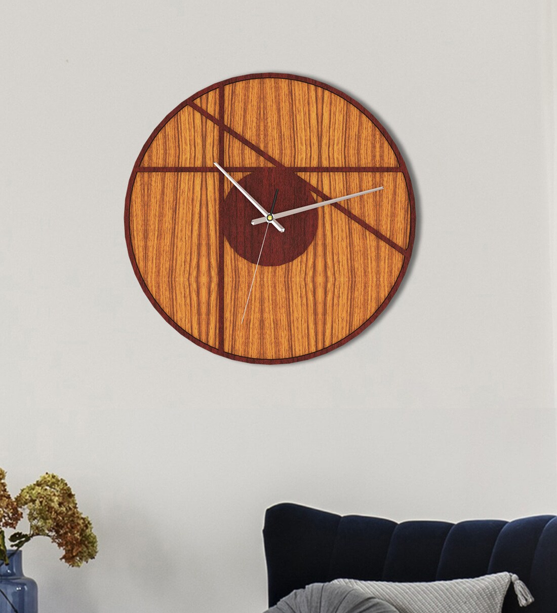 Buy Lumber Handcrafted Brown Colour MDF Wall Clock at 10% OFF by Planet ...