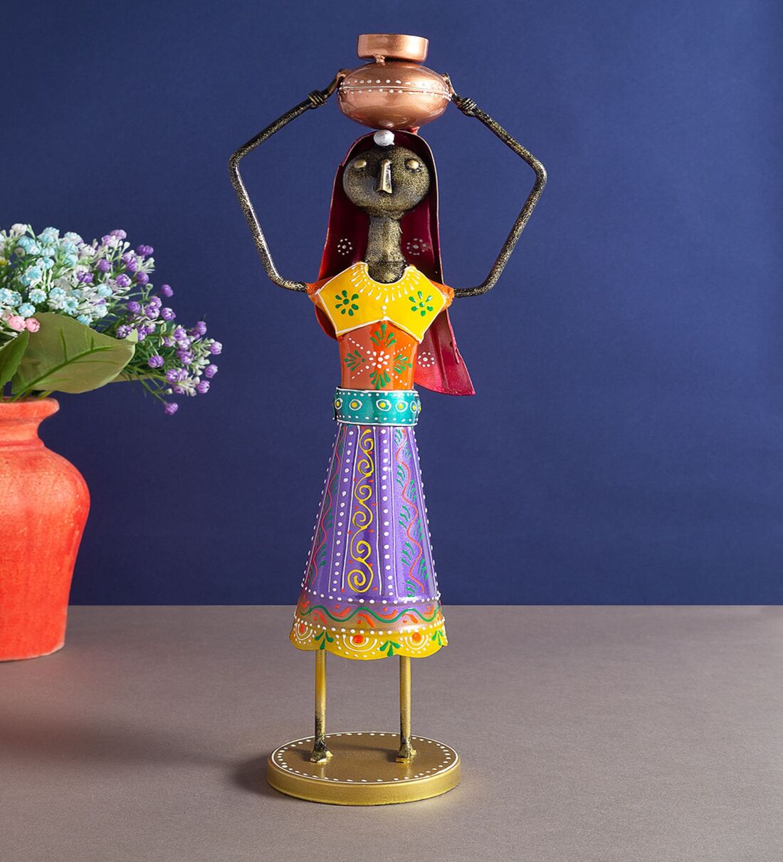 Buy Wrought Iron Handcrafted Multicolour Figurine at 10% OFF by Golden ...