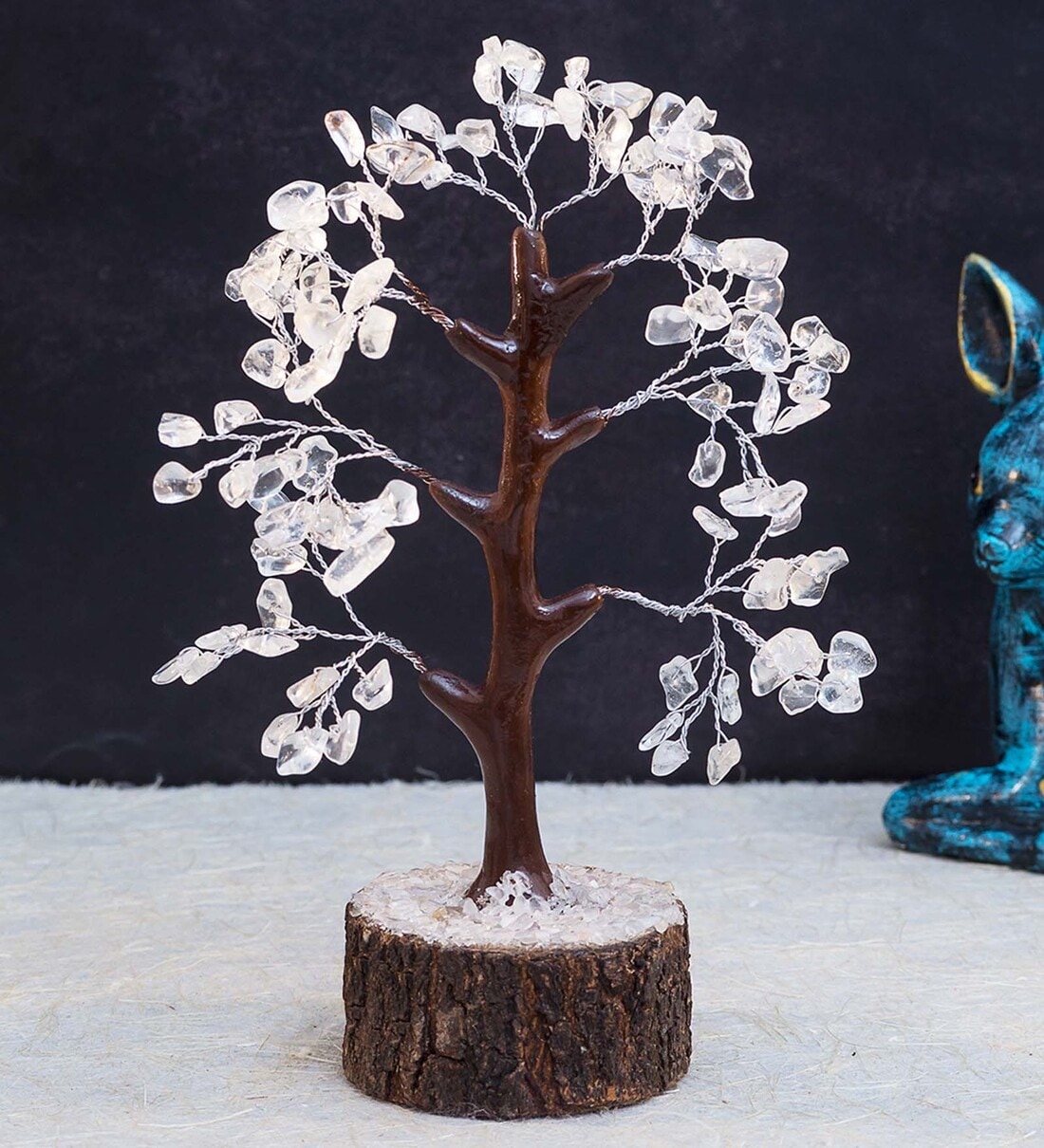 Buy Handcrafted Tree Stone Table Accent by Golden Peacock at 68% OFF by ...