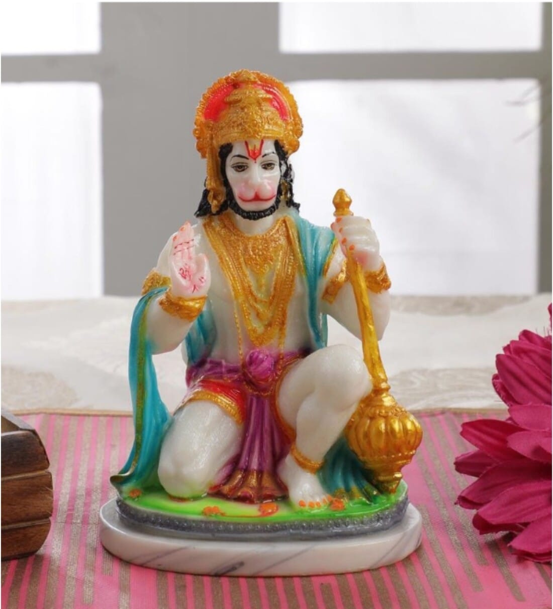 Buy Handpainted Lord Hanuman Idol at 26% OFF by Chaque Decor | Pepperfry