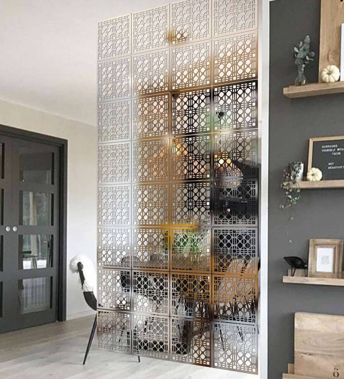 Buy Acrylic Hanging Room Divider in Brown Colour at 25% OFF by Planet ...