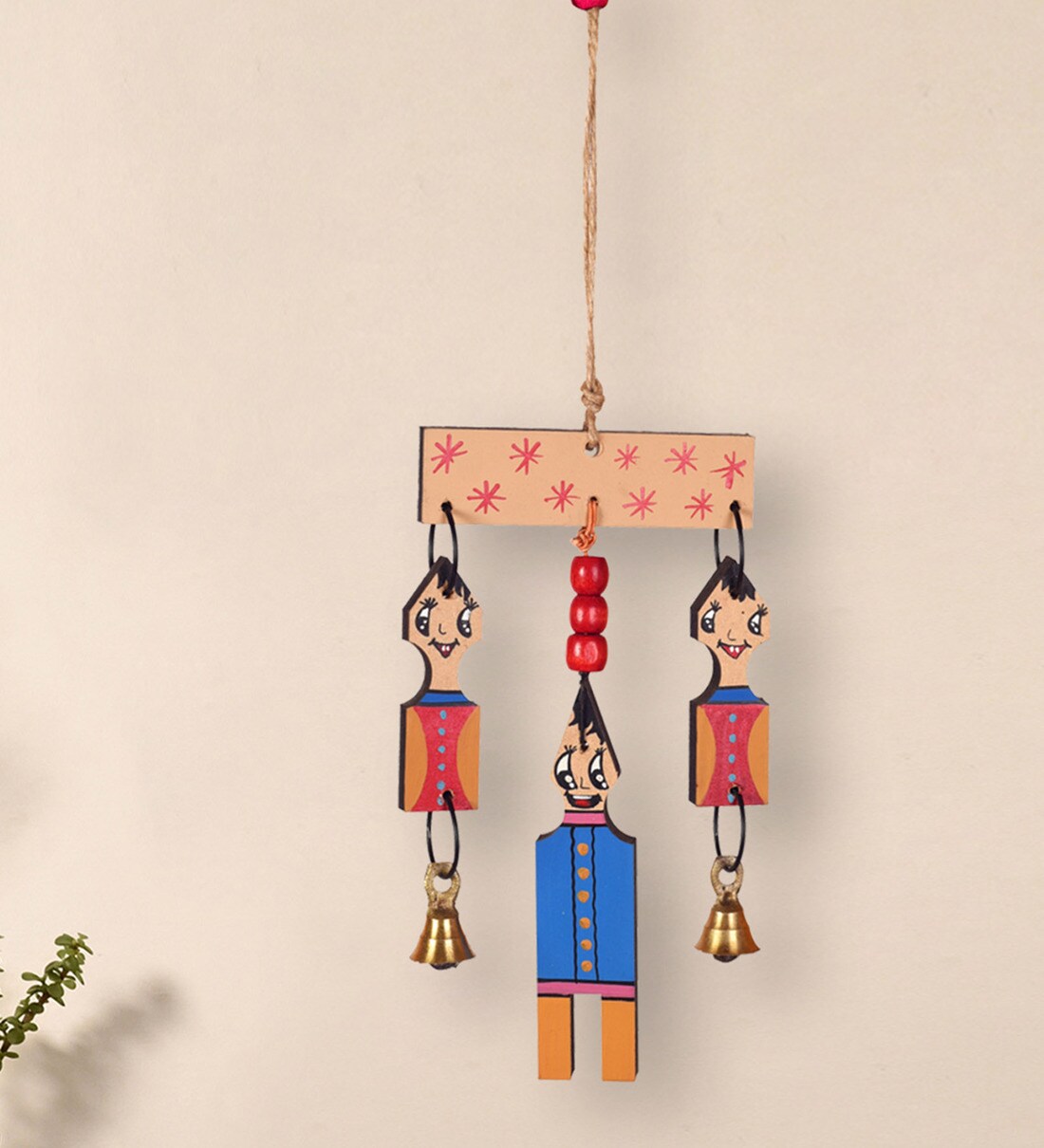 Buy Happy Family Multicolour Wood Wind Chime by Aakriti Art Creations ...