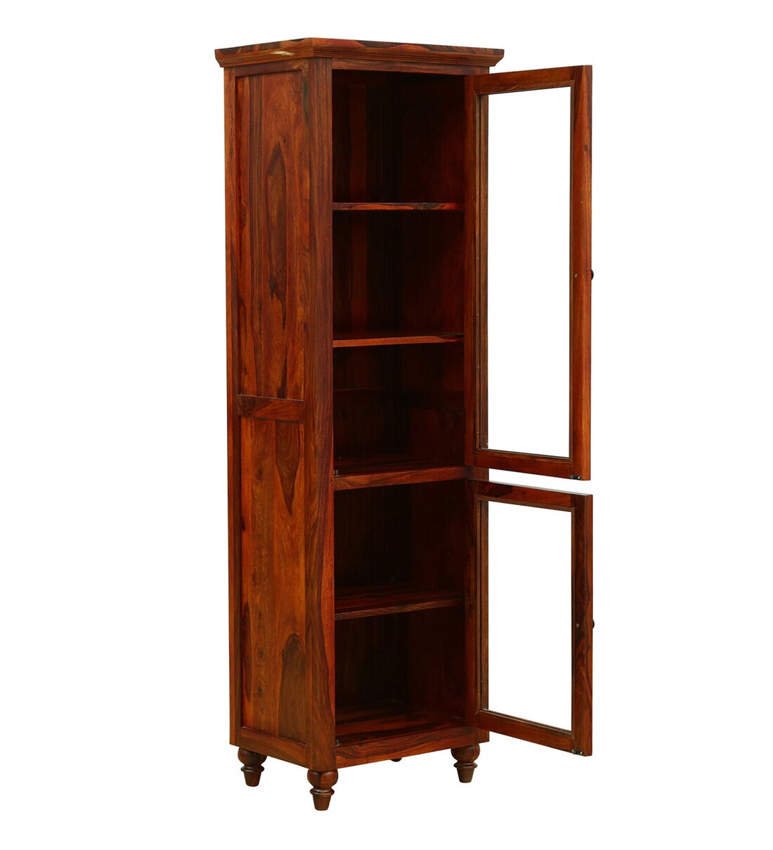 Buy Harleston Solid Wood Book Case In Honey Oak Finish By Amberville ...