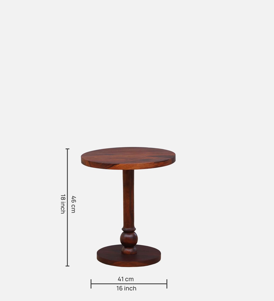 Buy Harper Sheesham Wood End Table In Honey Oak Finish Online ...
