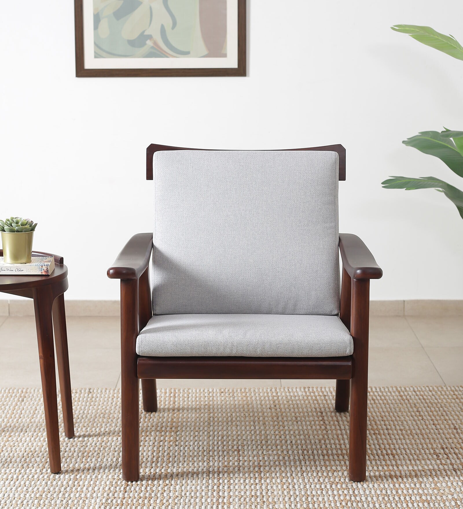 Buy Hamilton Solid Wood Armchair in Walnut Finish at 35% OFF by Nirmala ...
