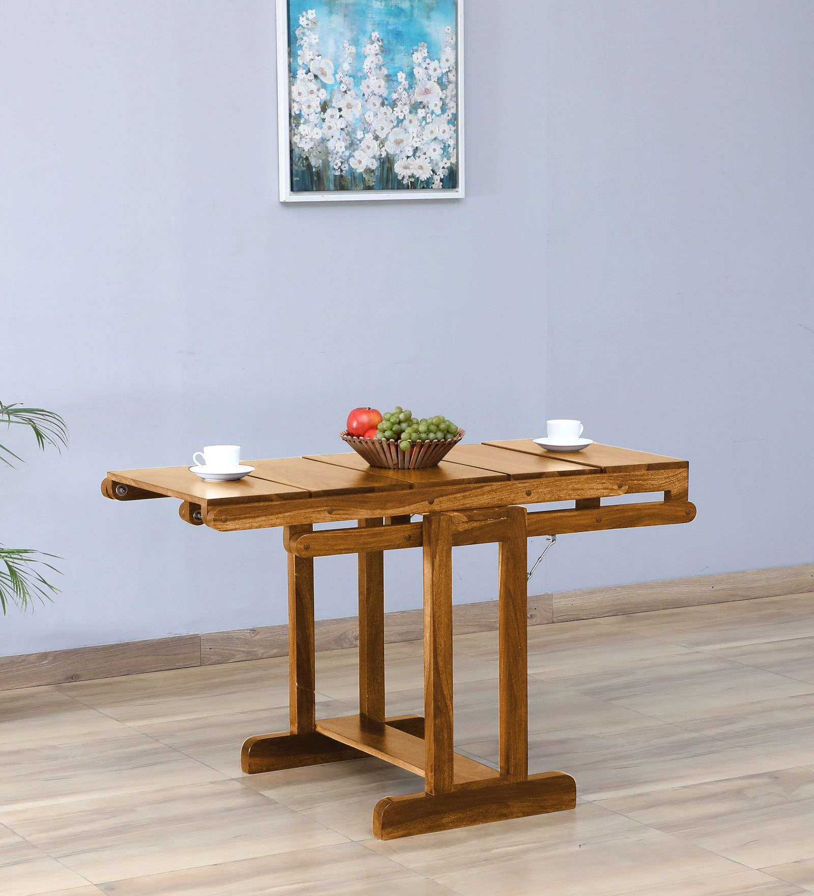 Buy Hamlen Sheesham Wood 2 Seater Dining Table convert into Book Shelf ...