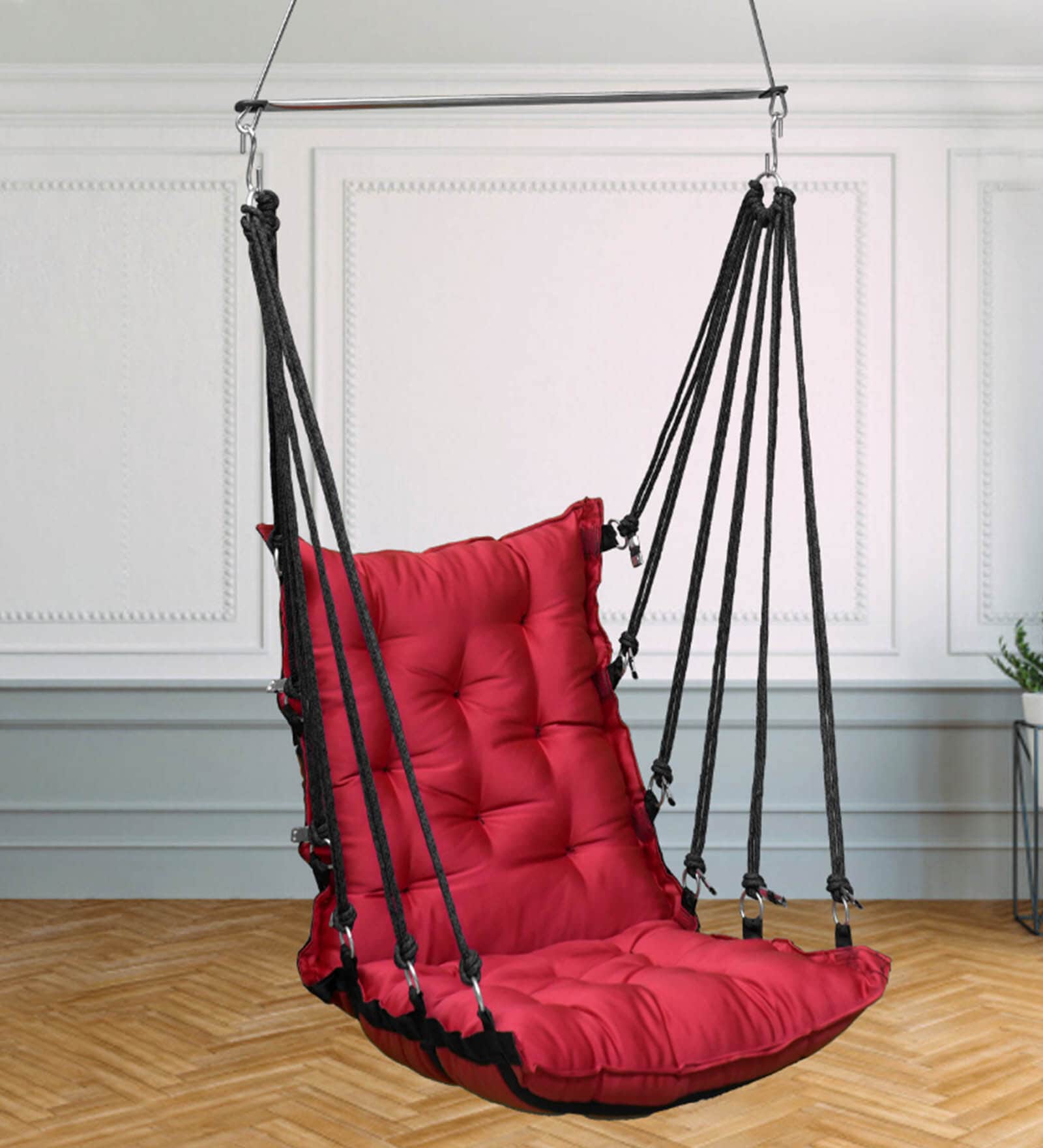 Buy Fabric Swing in Red colour at 73% OFF by Patiofy | Pepperfry