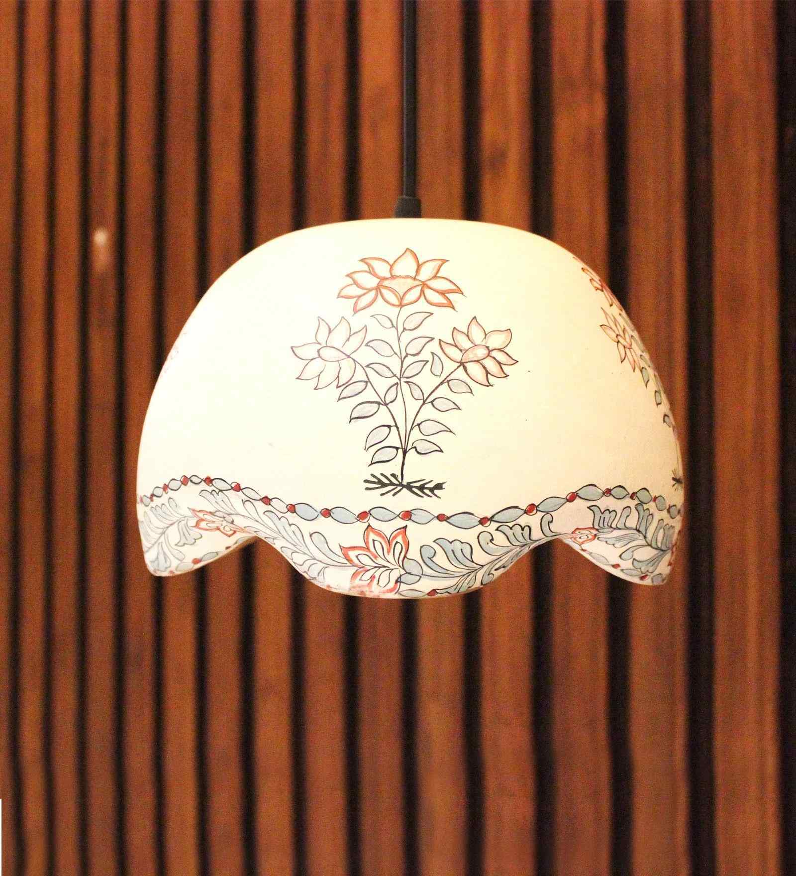 Buy Hand Painted Terracotta Dome Hanging Light at 14% OFF by Radhika ...