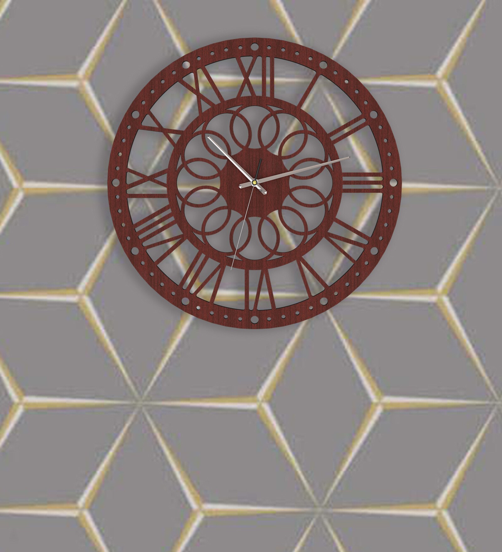 Buy Laraine Handcrafted Black Colour MDF Wall Clock at 1% OFF by Planet ...