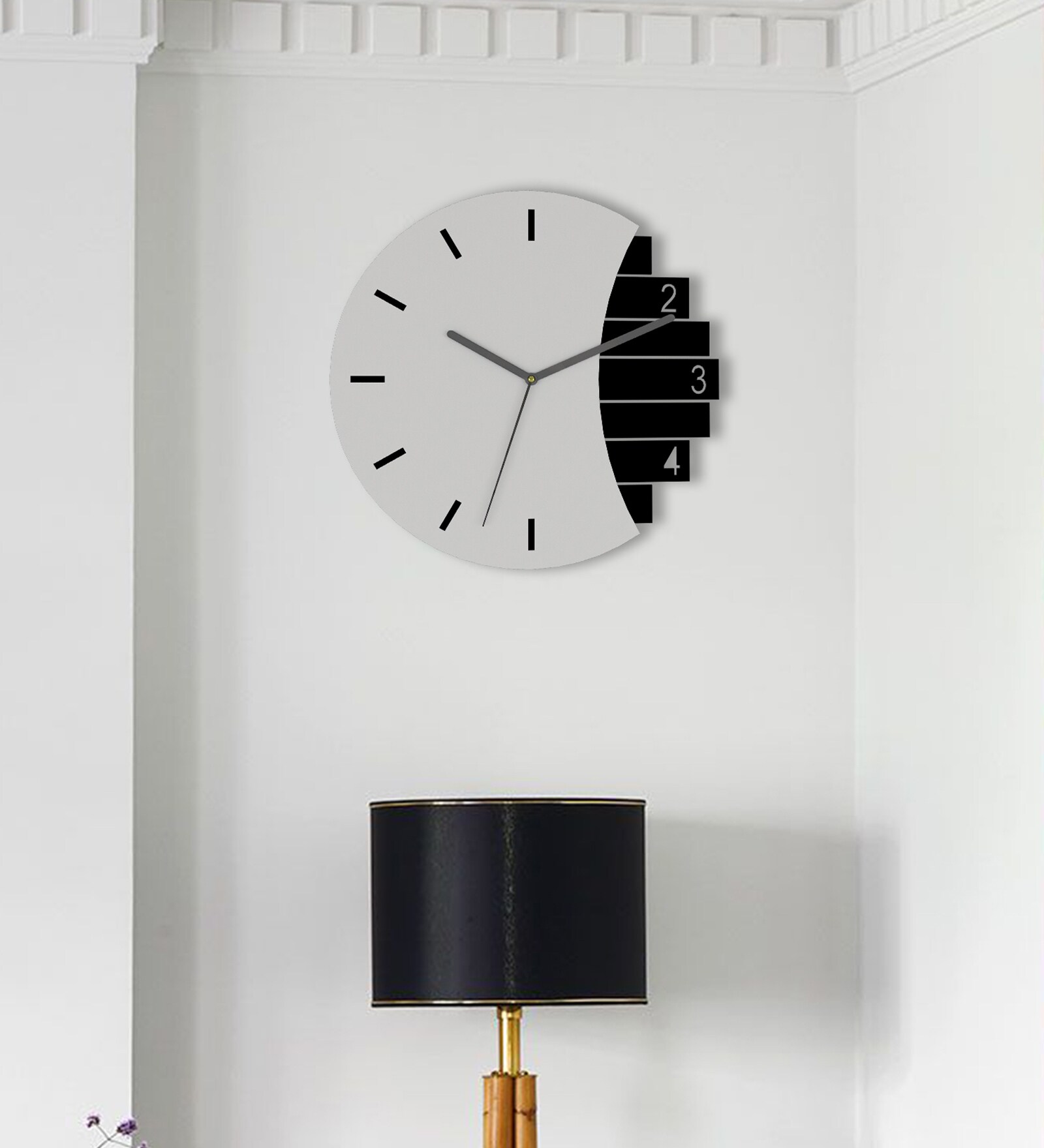 Buy Handcrafted Black Colour MDF Wall Clock by Planet Decor at 25% OFF ...