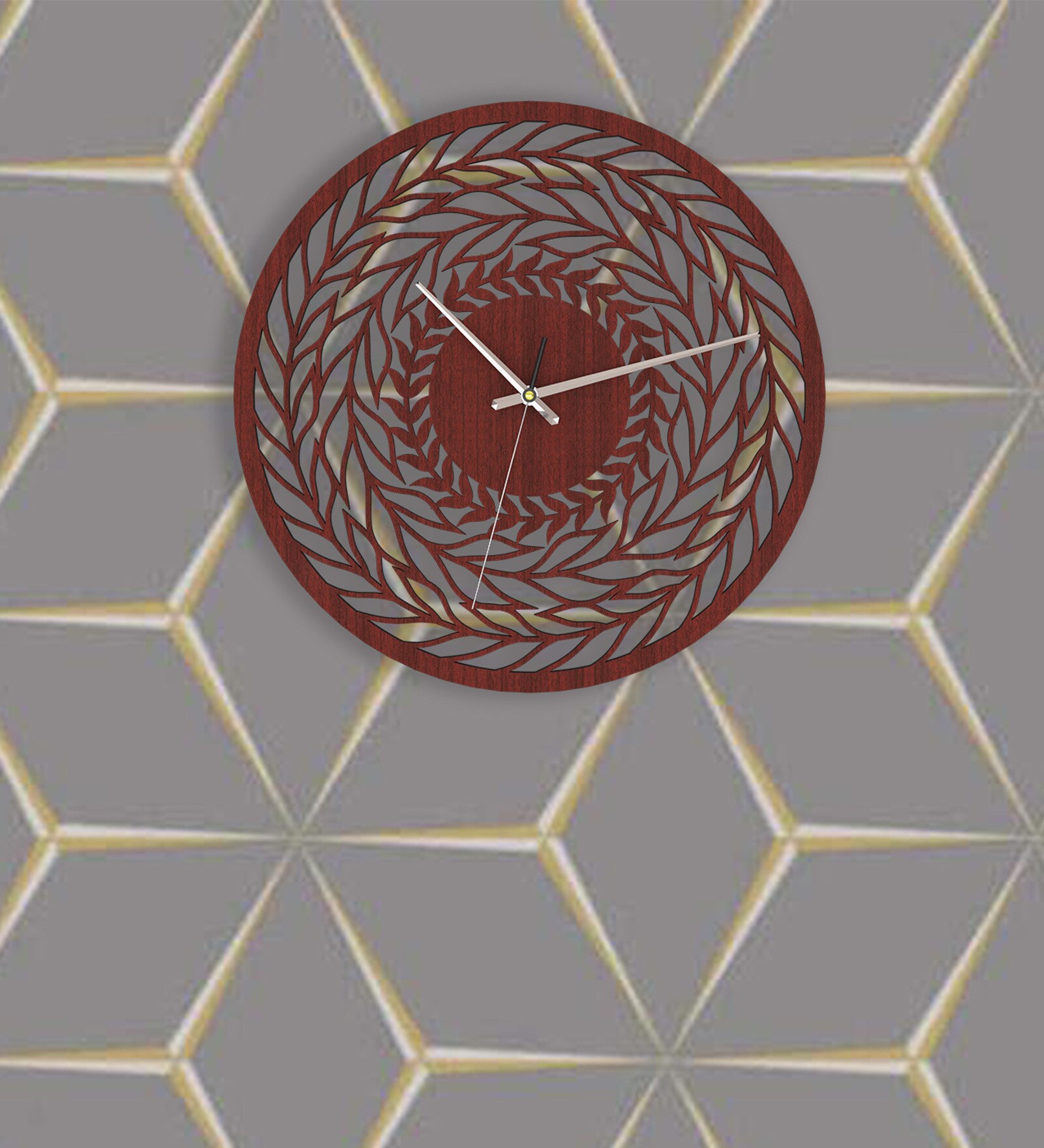 Buy Beck Handcrafted Brown Colour MDF Wall Clock at 9% OFF by Planet ...