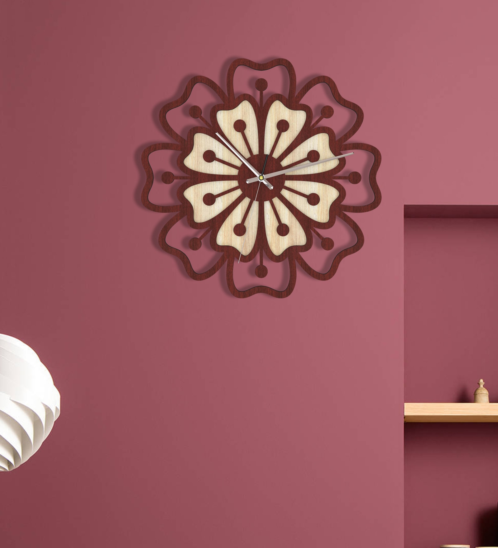 Buy Handcrafted Brown Colour MDF Wall Clock at 41% OFF by Planet Decor ...