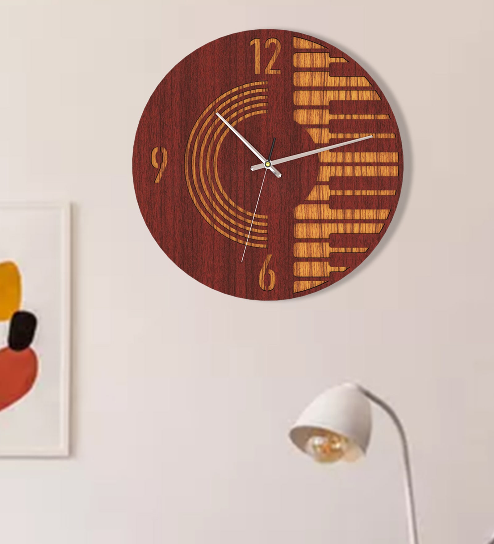 Buy Cream MDF Pastel Novelty Wall Clock at 13% OFF by Planet Decor ...