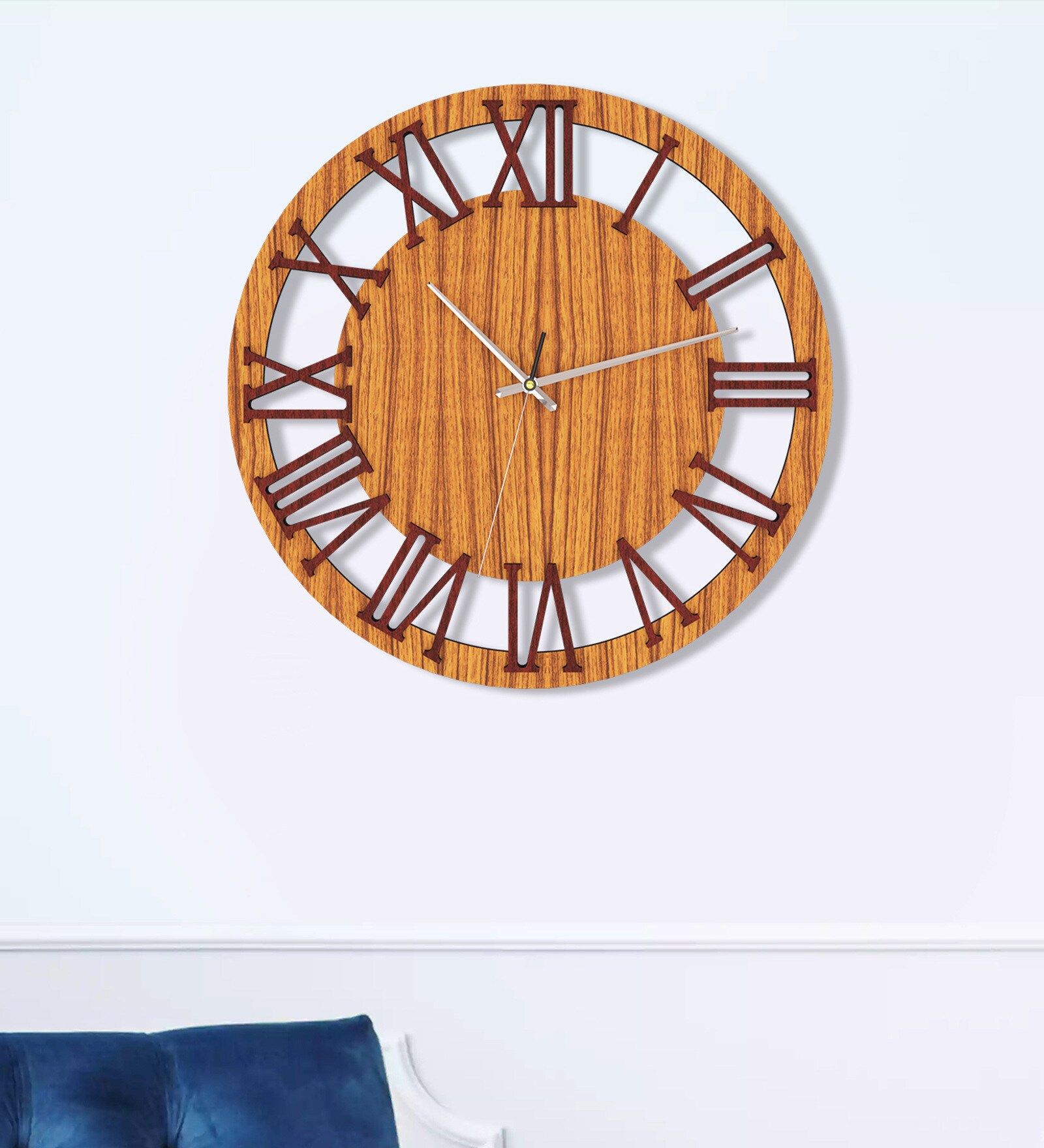 Buy Infinity Handcrafted Cream Colour MDF Wall Clock at 22% OFF by ...
