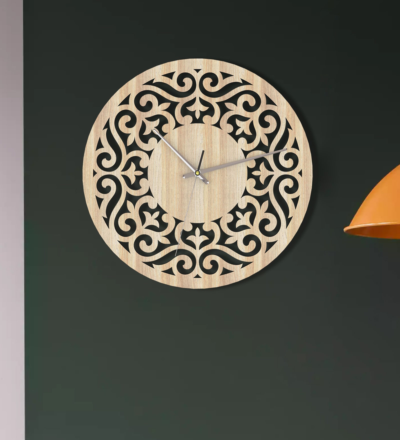 Buy Strand Handcrafted Cream Colour MDF Traditional Wall Clock at 25% ...