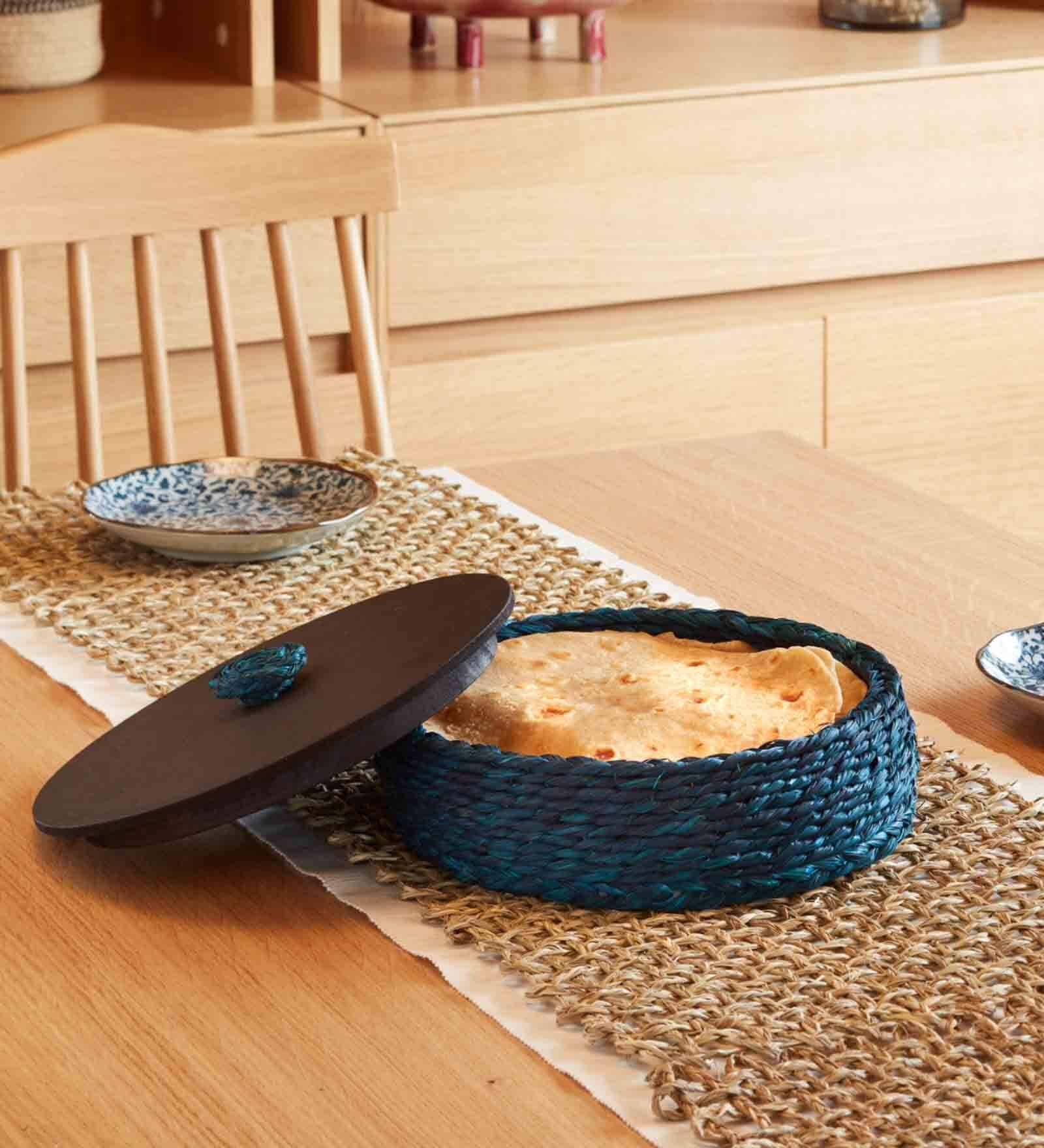 Buy Indigo Handmade Sabai Grass Roti Serving Box By Kadam Haat at 36% ...
