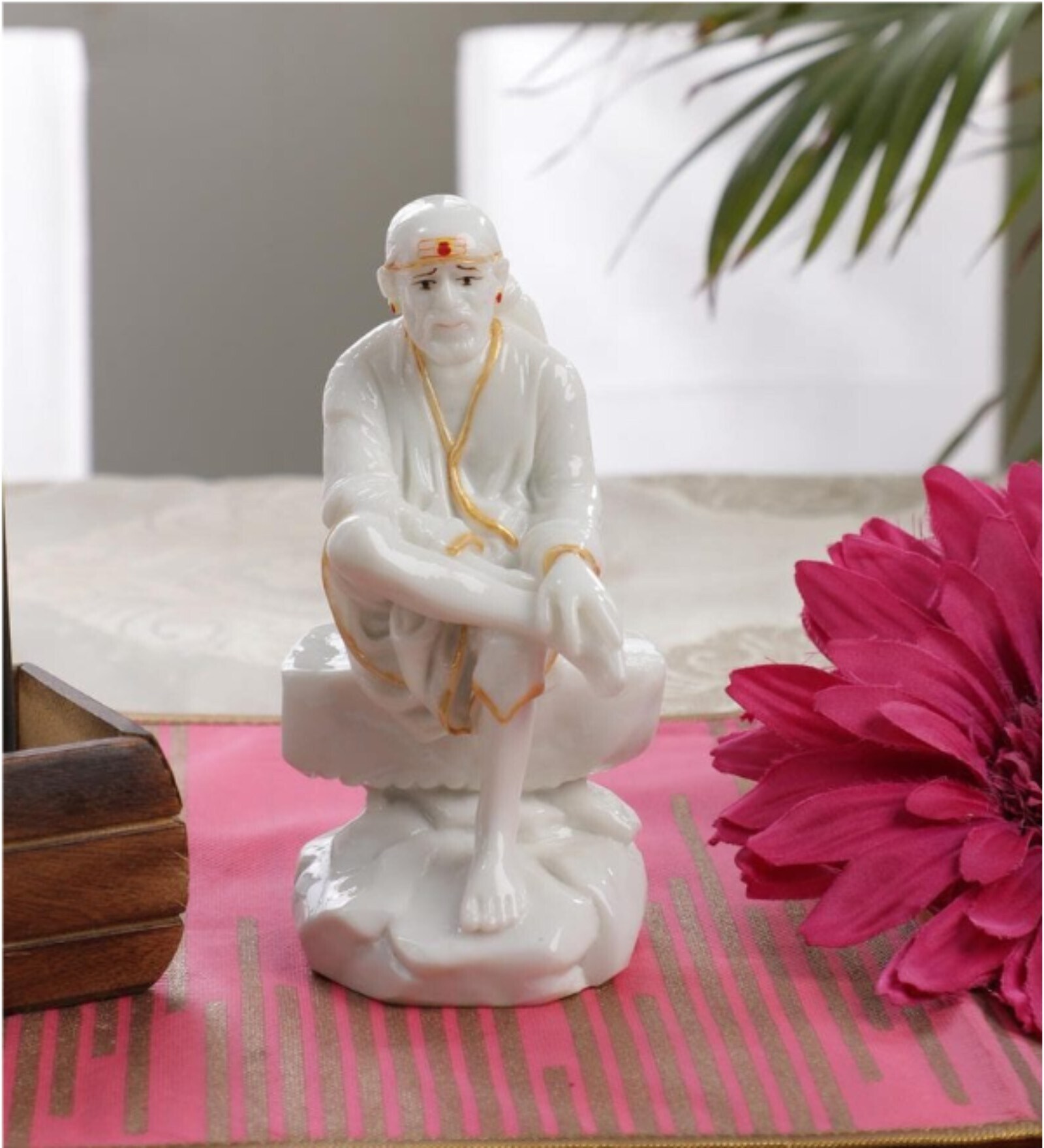Buy Handpainted Dwarka Sai Baba Idol at 31% OFF by Chaque Decor | Pepperfry