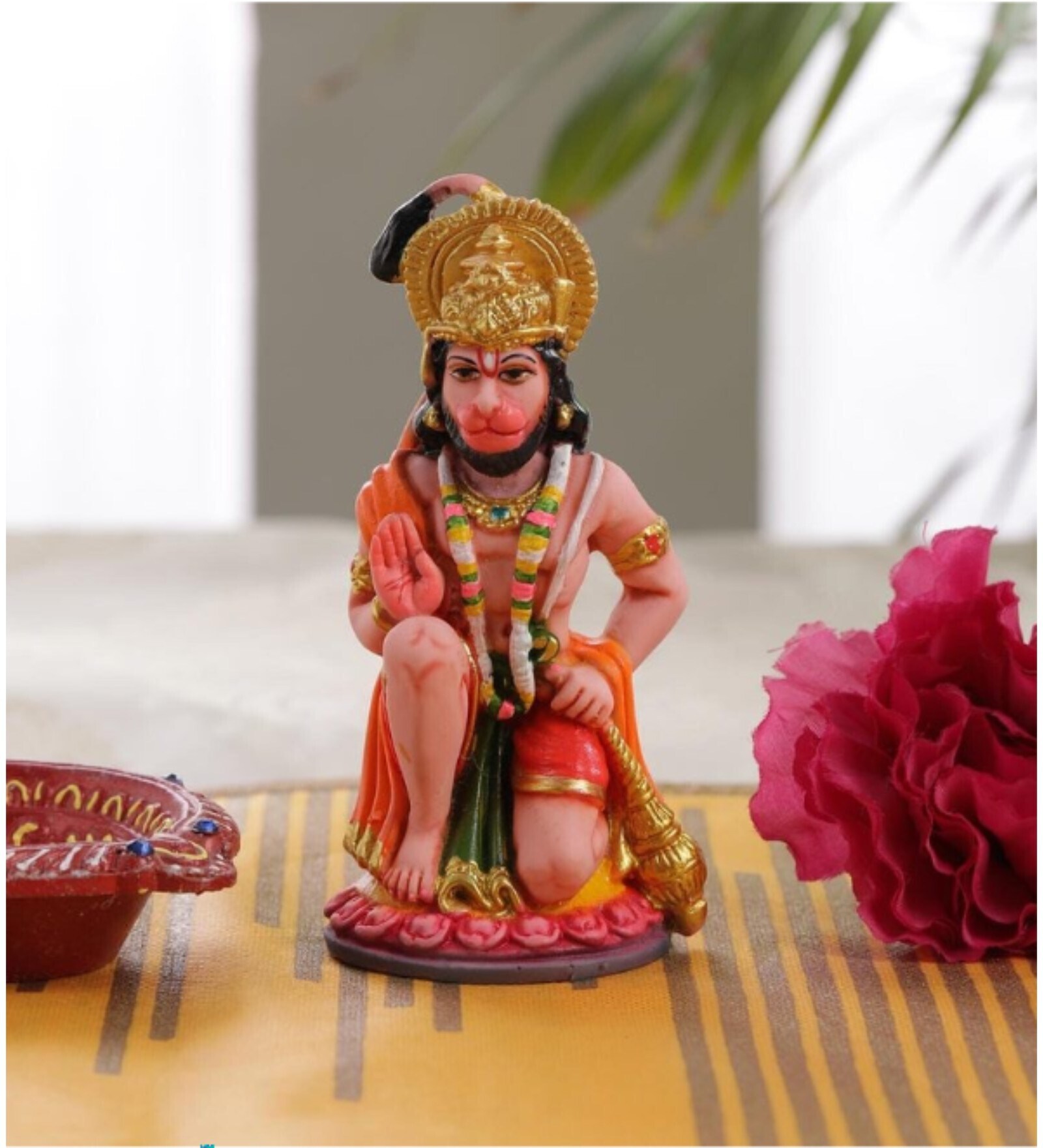 Buy Handpainted Lord Hanuman Idol at 33% OFF by Chaque Decor | Pepperfry