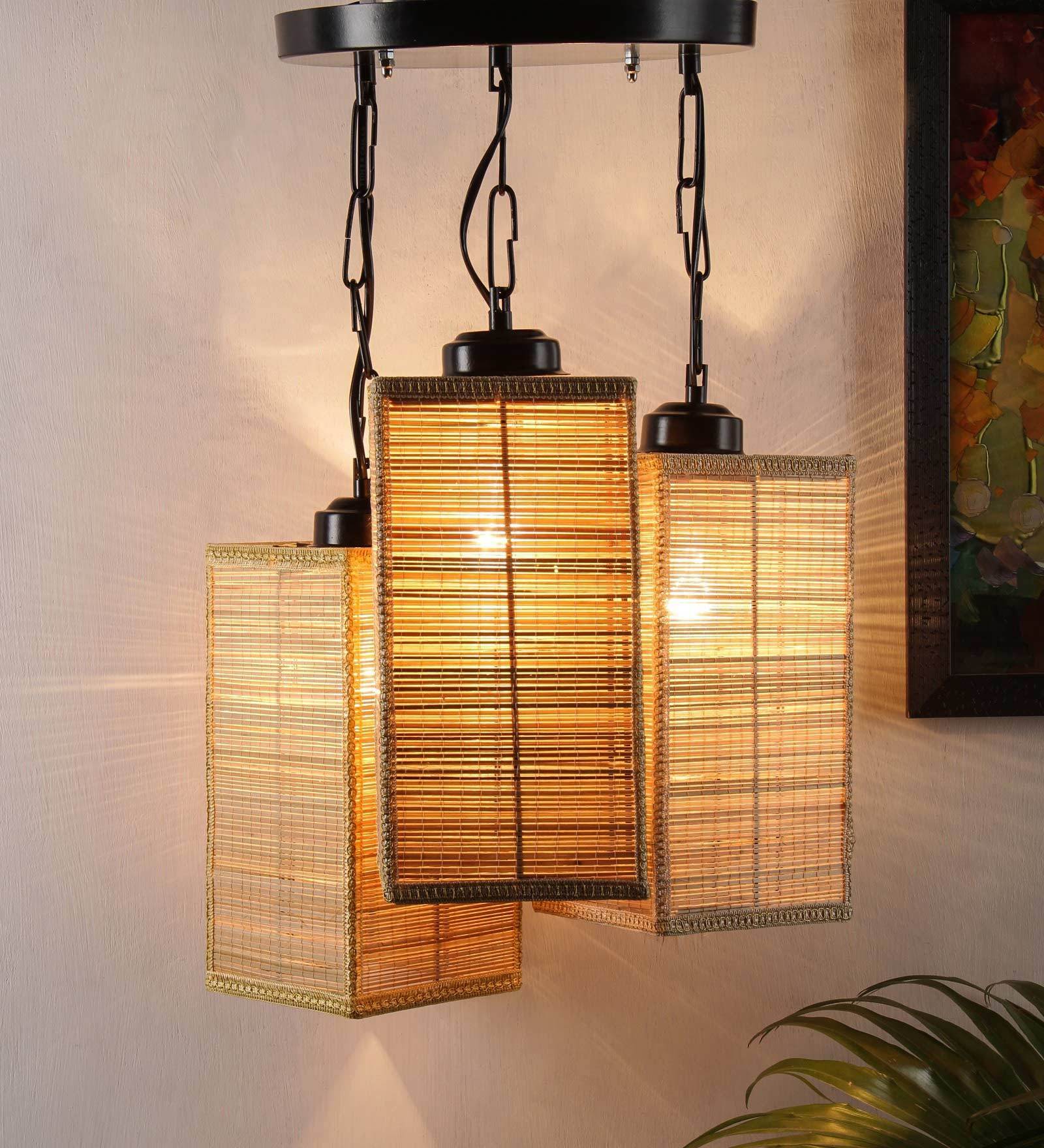 Buy Natural Bamboo Hanging Light by Tu Casa at 25% OFF by Tu Casa ...