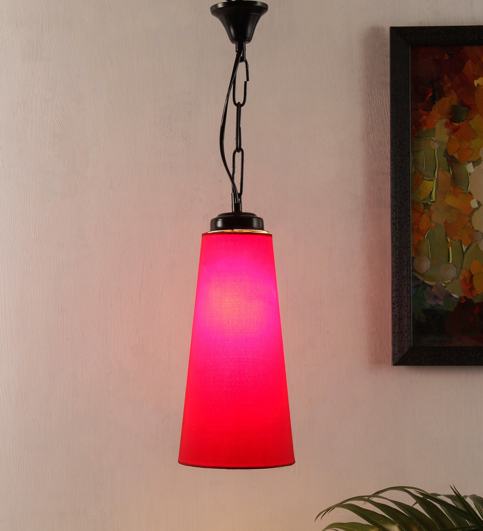 Buy Red Cotton Hanging Light by Tu Casa at 56% OFF by Tu Casa | Pepperfry