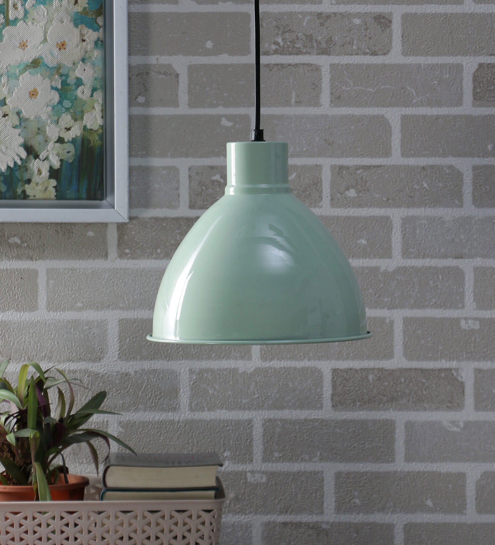 Buy Juan Green Metal Single Hanging Lights - CasaCraft By Pepperfry at ...