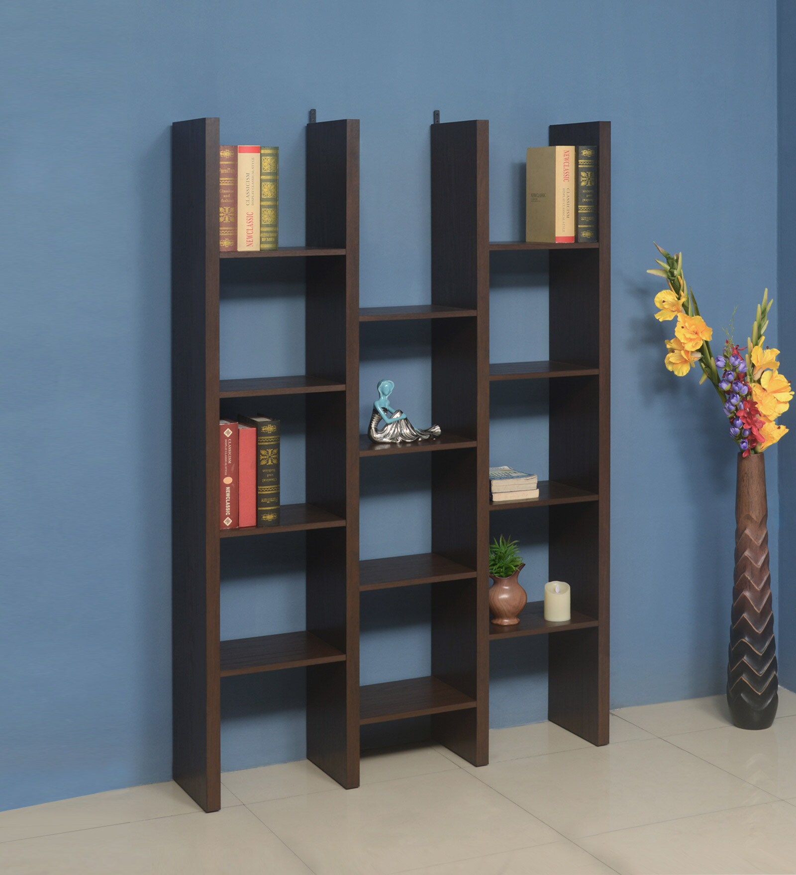 Buy Hannibal Bookshelf in Walnut Colour at 48% OFF by @home | Pepperfry