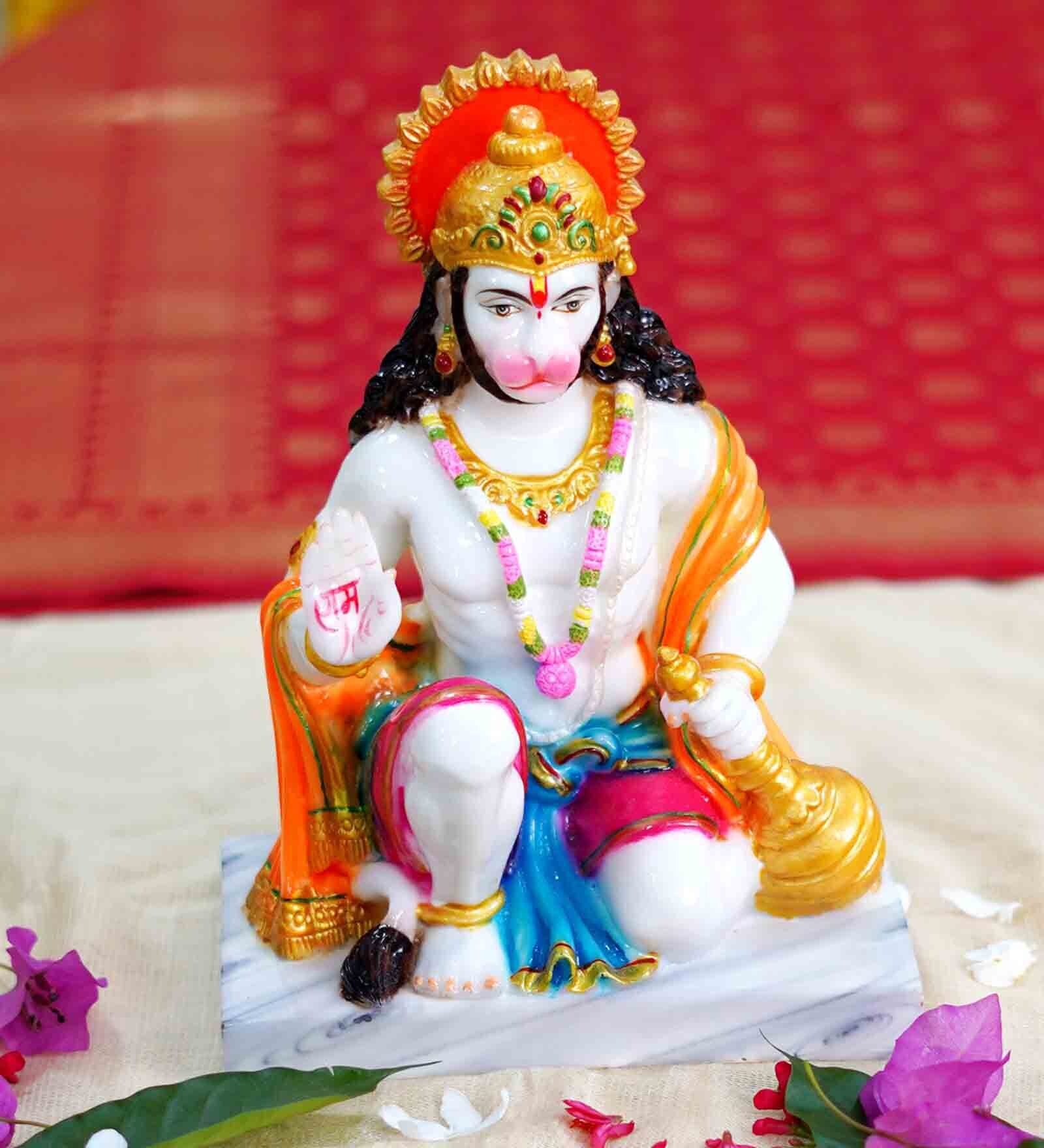 Buy Hanuman Handpainted Idol at 32% OFF by Chaque Decor | Pepperfry
