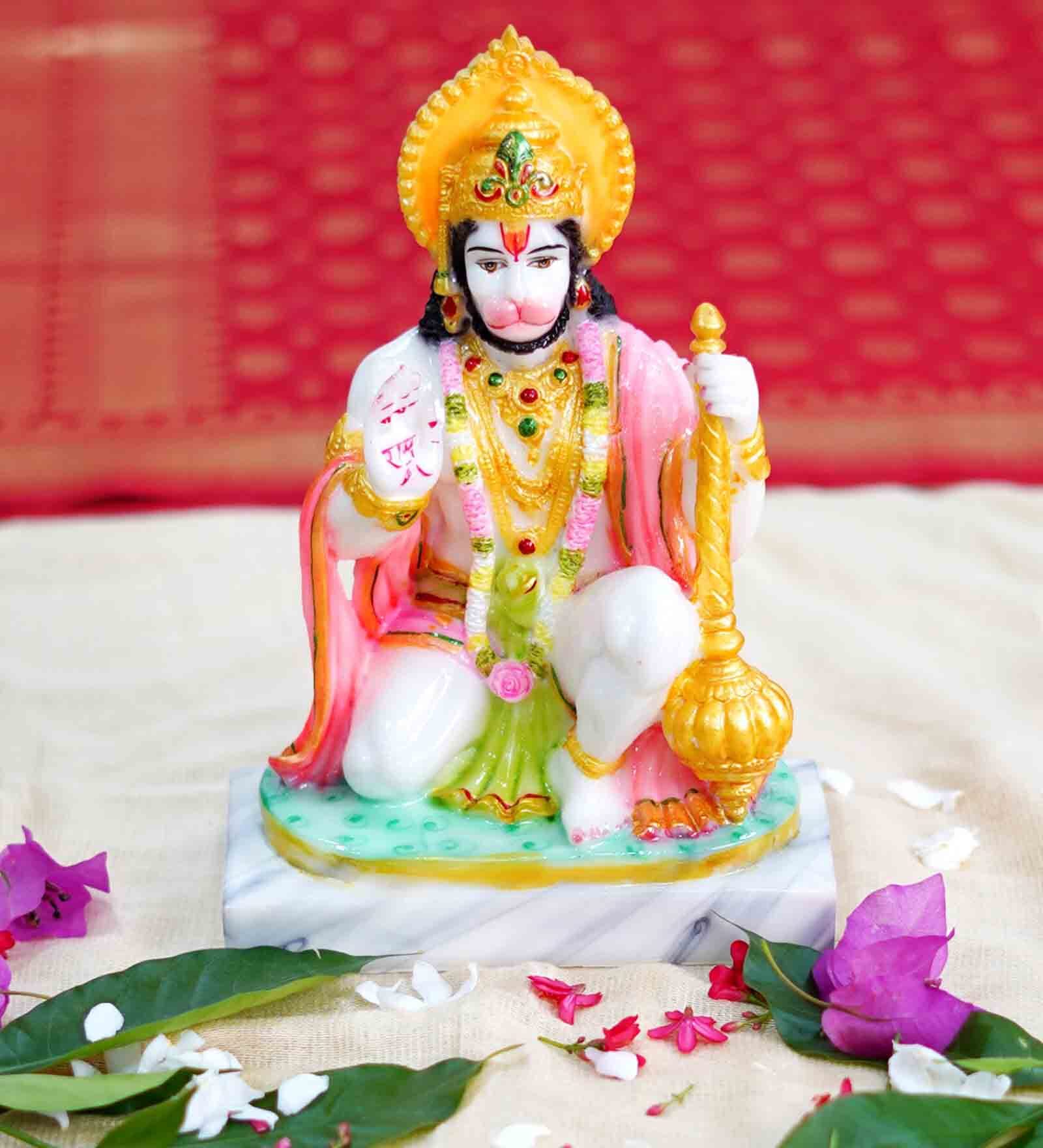 Buy Hanuman Handpainted Idol at 24% OFF by Chaque Decor | Pepperfry
