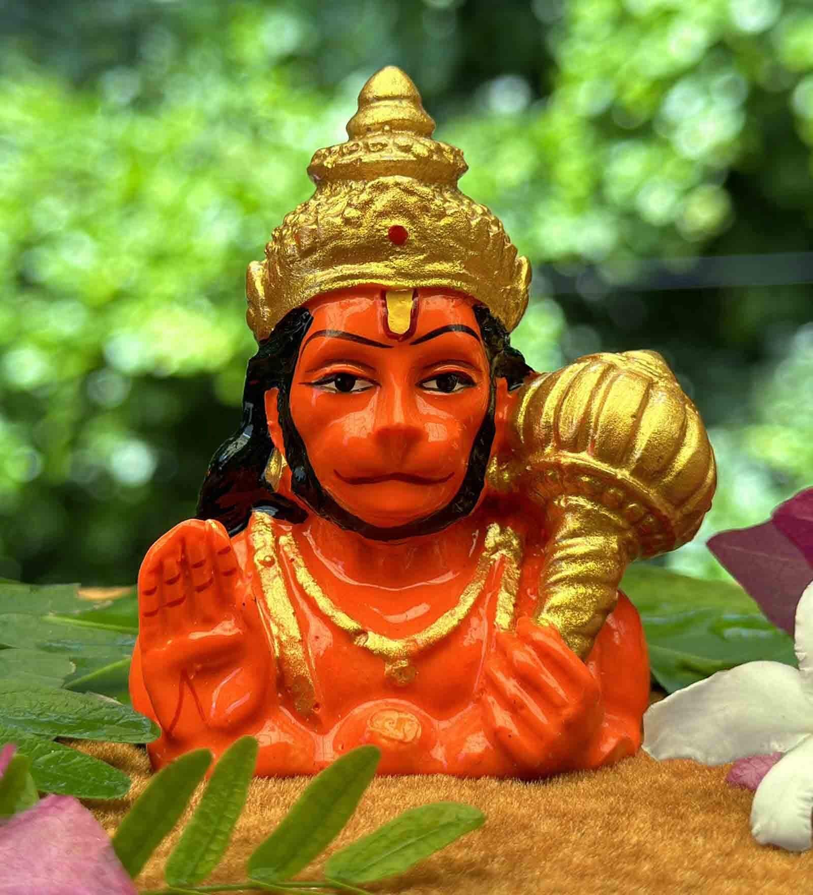 Buy Hanuman Multicolour Marble Idol at 40% OFF by Chaque Decor | Pepperfry