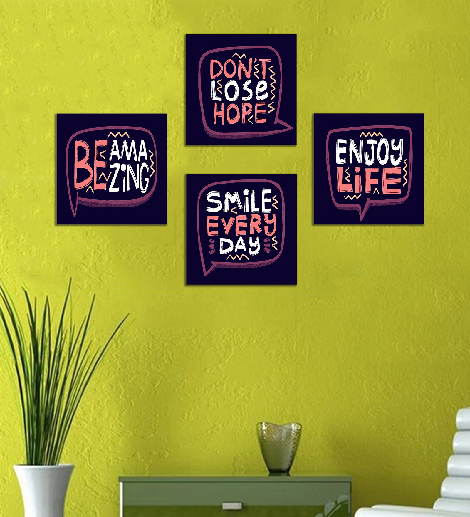 Buy Happy Wall Panels in Multicolour at 31% OFF by Wens | Pepperfry