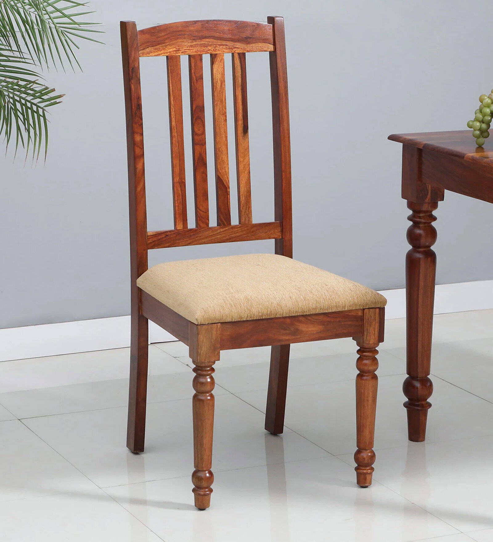 Buy Harleston Sheesham Wood Dining Chair In Scratch Resistant Honey Oak ...