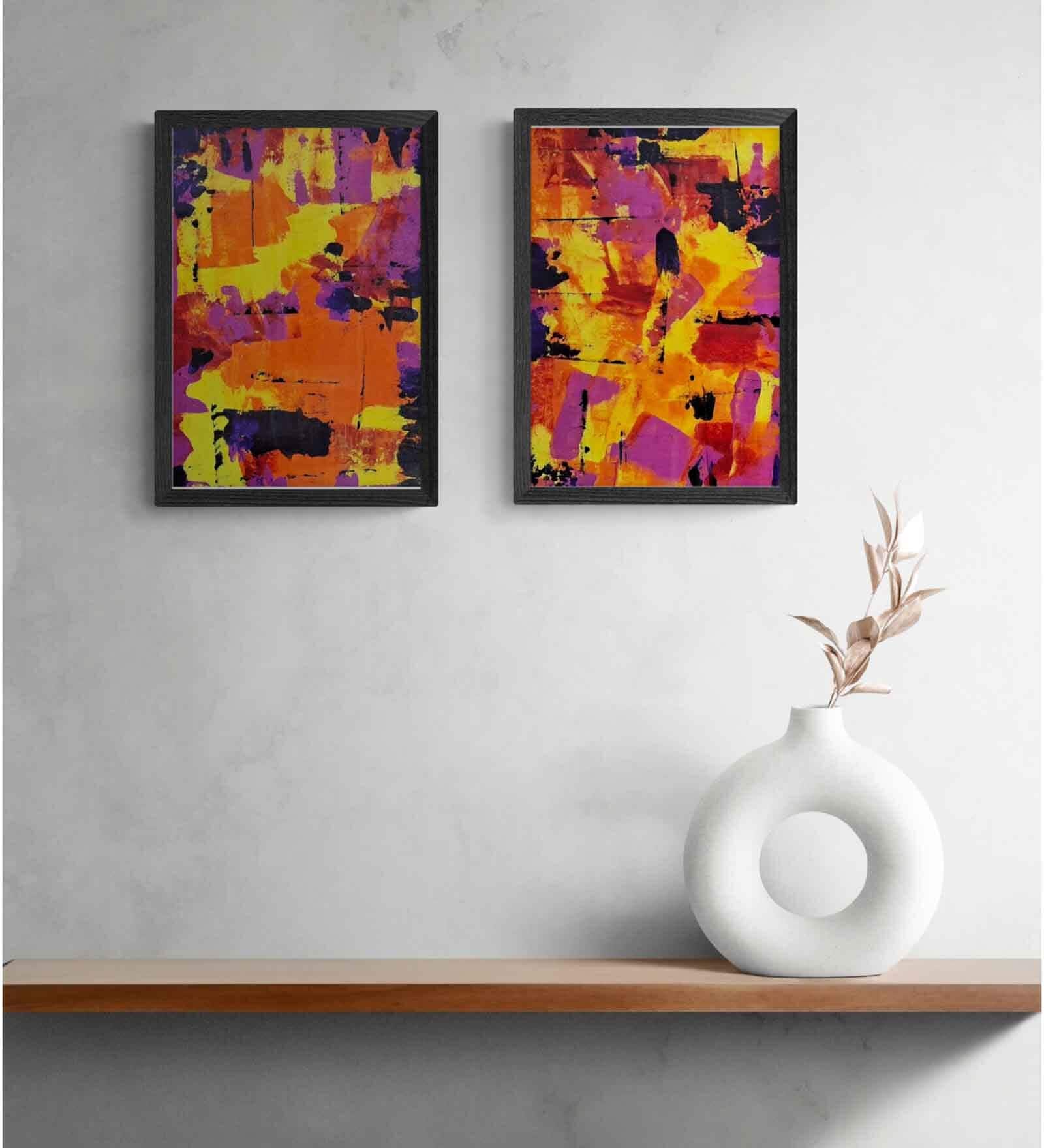 Buy Harmony Of Colors Handmade Acrylic Paint On Canvas Unframed at 20% OFF by Atypical Advantage ...