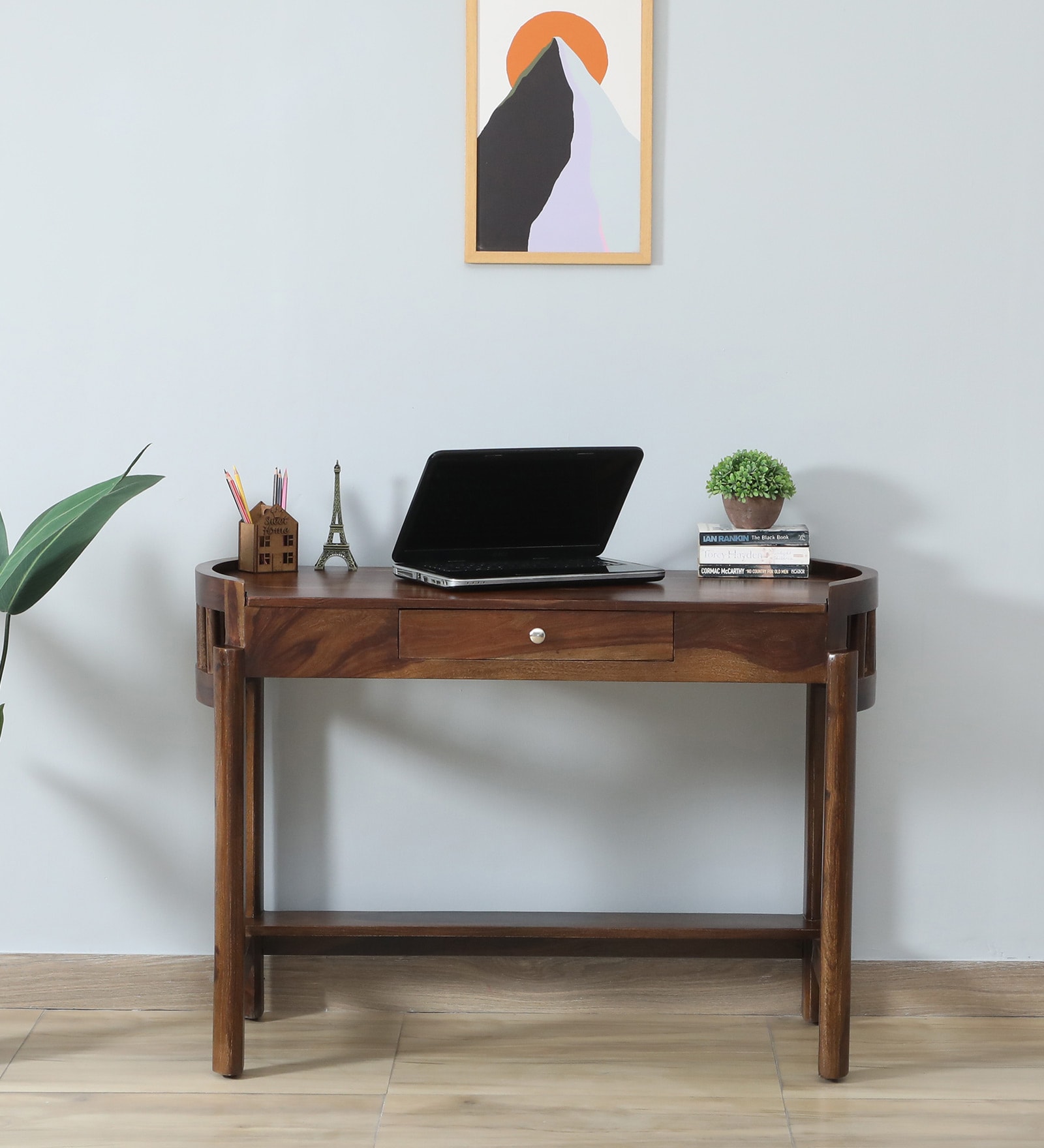 Buy Haslev Sheesham Wood Study Table In Provincial Teak Finish at 25% ...