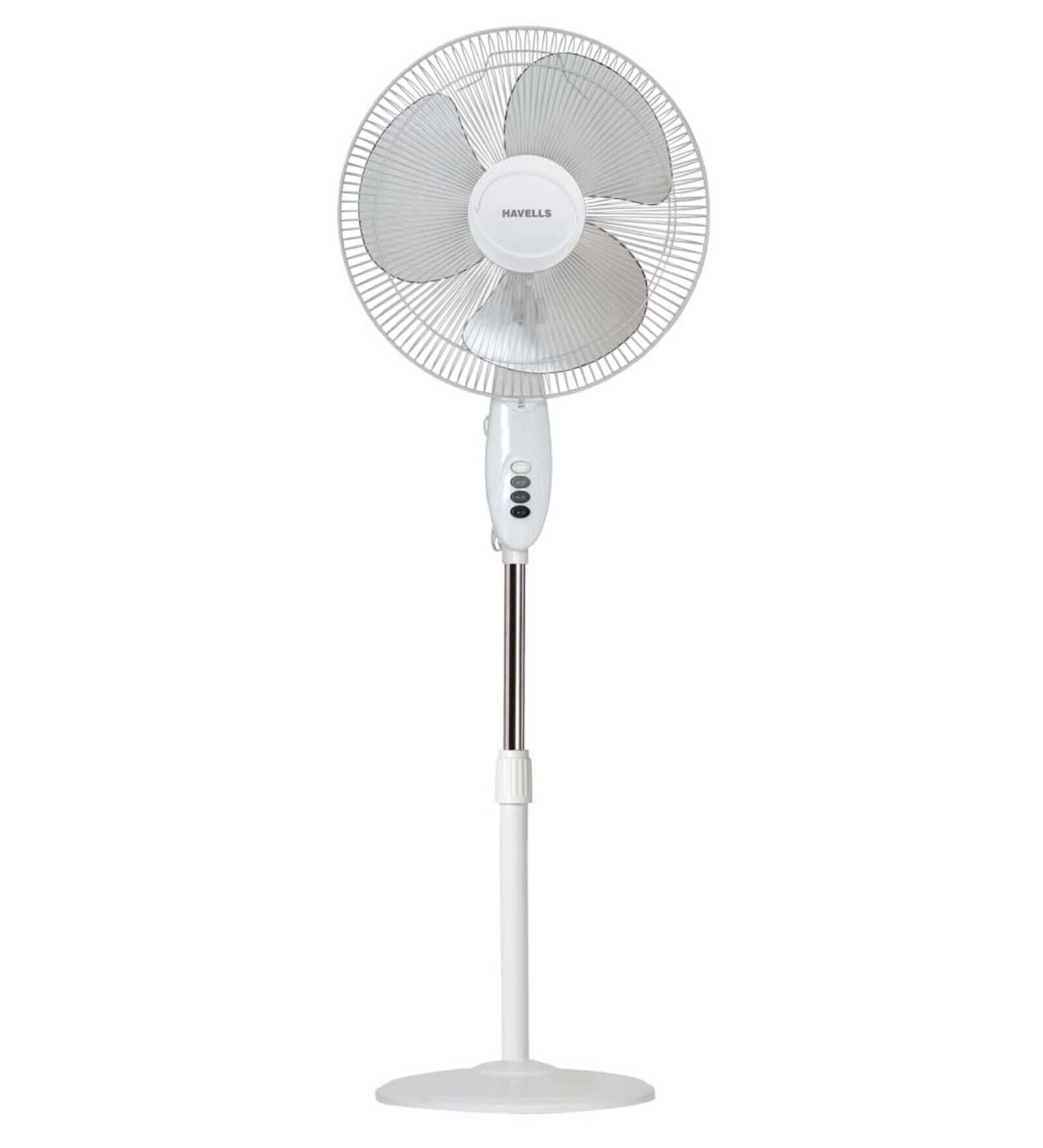 Buy Havells Swing 400mm Decorative Pedestal Fan (White) at 30% OFF by ...