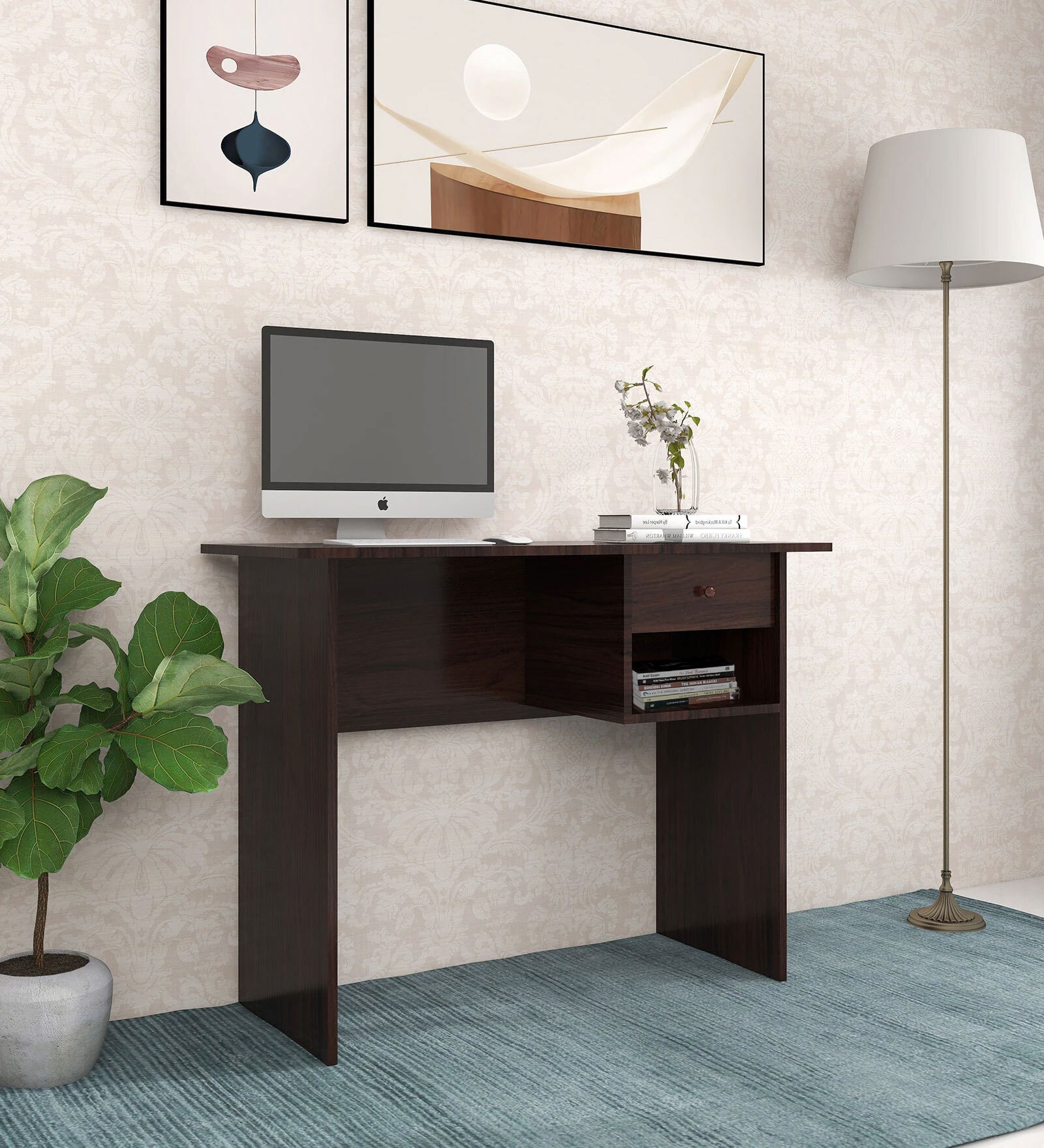 Buy Hayao Writing Table in Wenge Finish at 2% OFF by Mintwud from ...