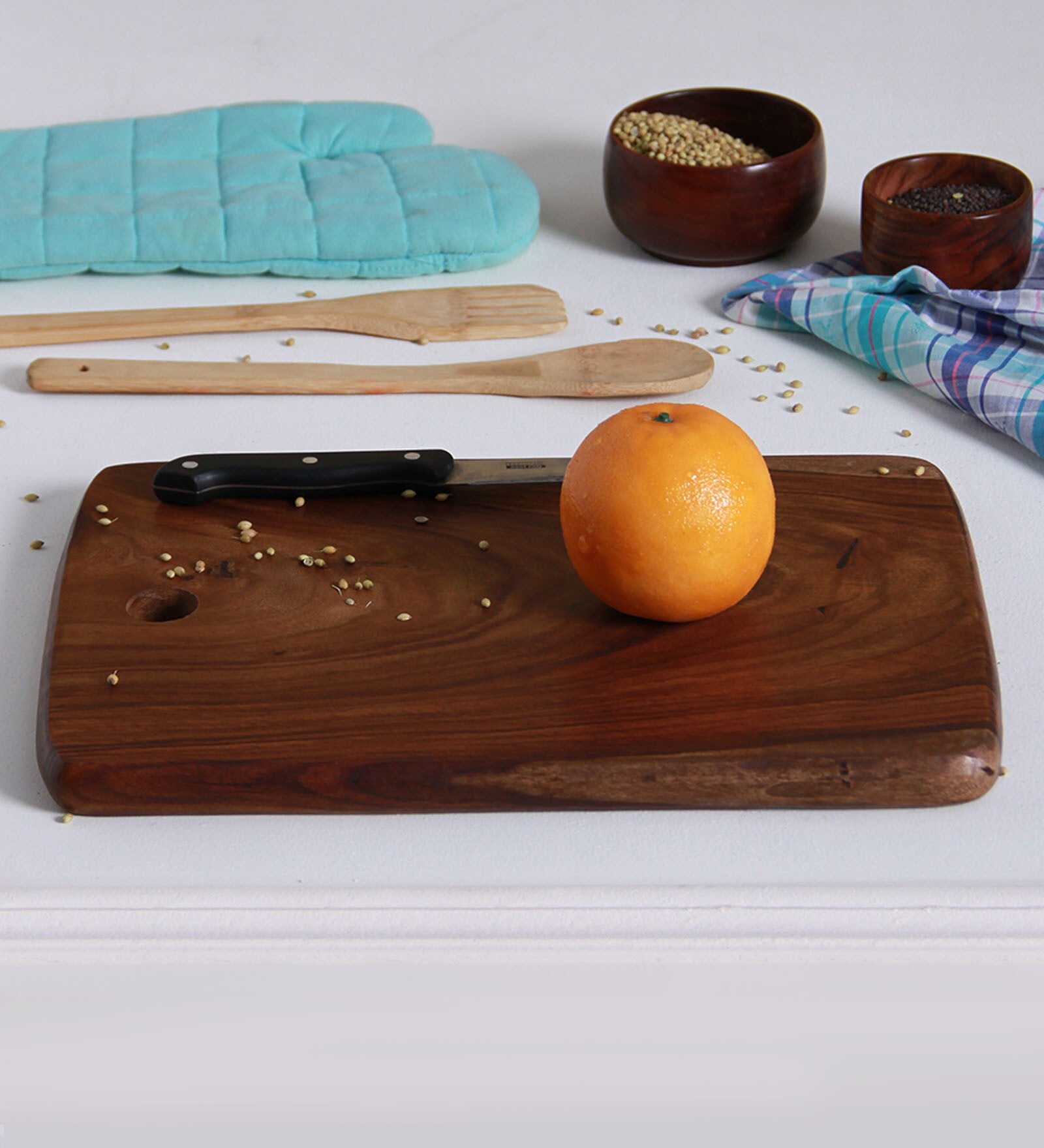 Buy Hazel 13 Inch Wooden Cutting Board at 5% OFF by Hazel | Pepperfry