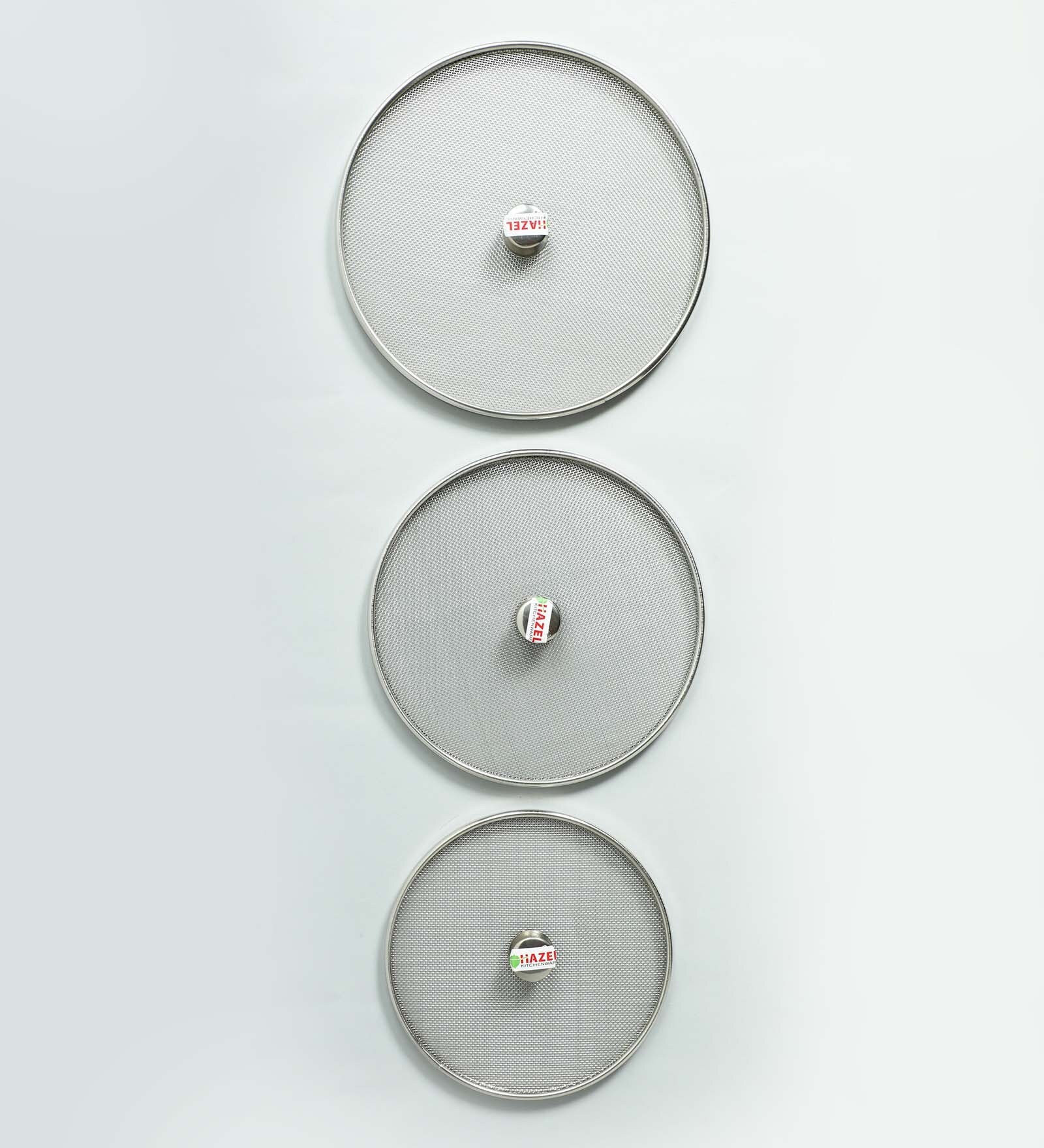 Buy Hazel Stainless Steel Container Cover Lids - Set of 3 Online ...