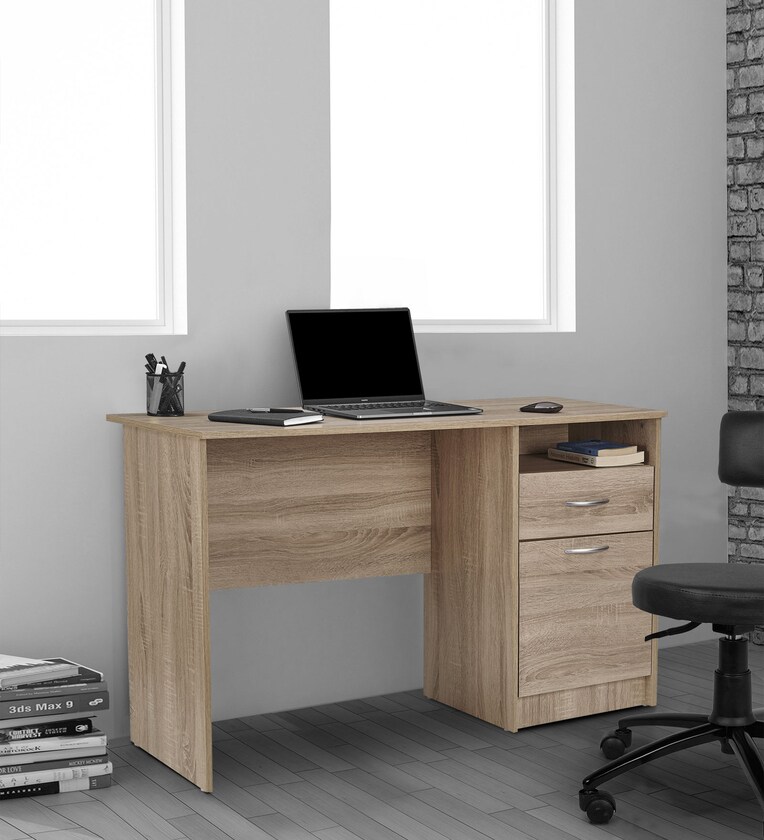 Buy Harris Writing Table in Natural Oak Finish Online - Modern Writing ...