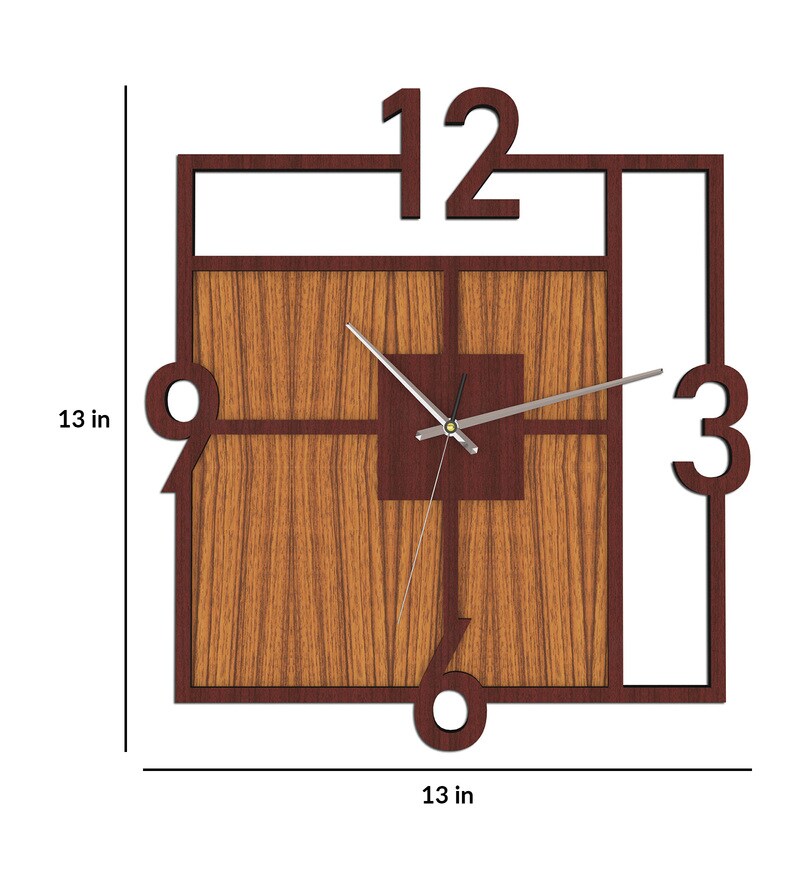 Buy Handcrafted Cream Colour MDF Wall Clock by Planet Decor Online ...