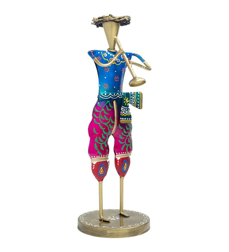 Buy Handcrafted Musicians Multicolour Colour Wrought Iron Figurine by ...