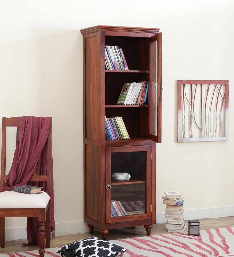 Buy Harleston Solid Wood Book Case In Honey Oak Finish By Amberville ...