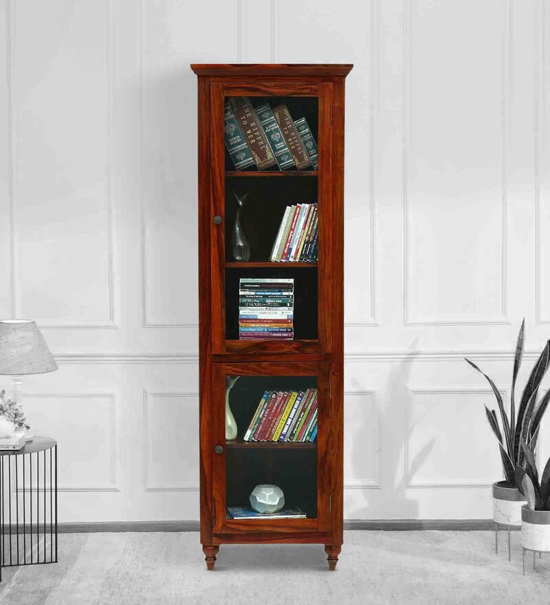 Buy Harleston Solid Wood Book Case In Honey Oak Finish By Amberville ...