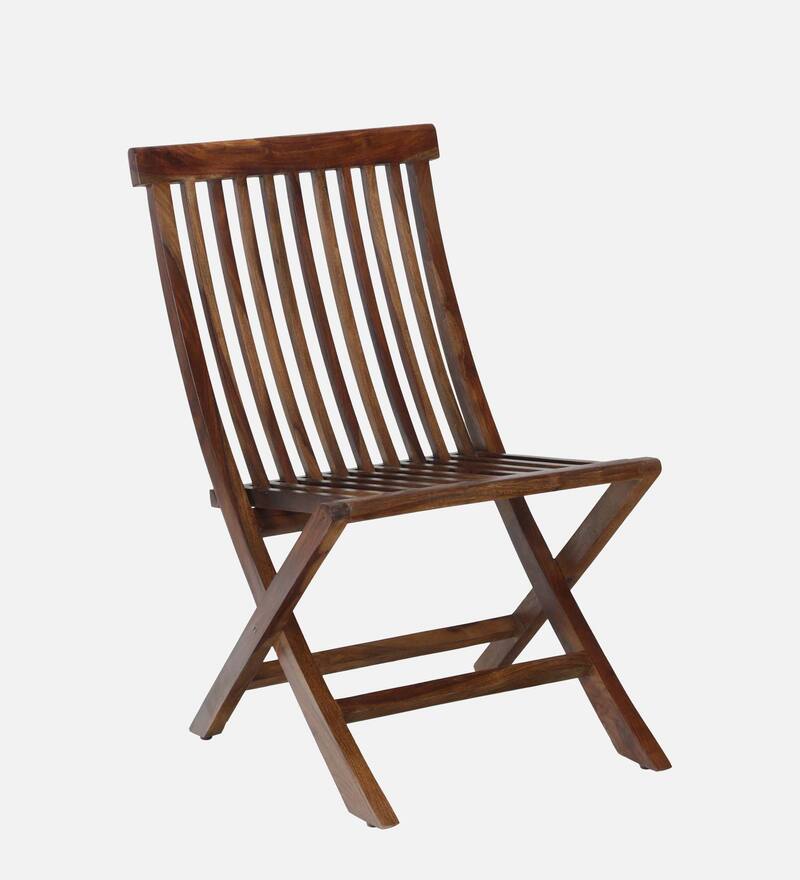 Buy Siegen Sheesham Wood Folding Chair in Provincial Teak Finish (Set ...