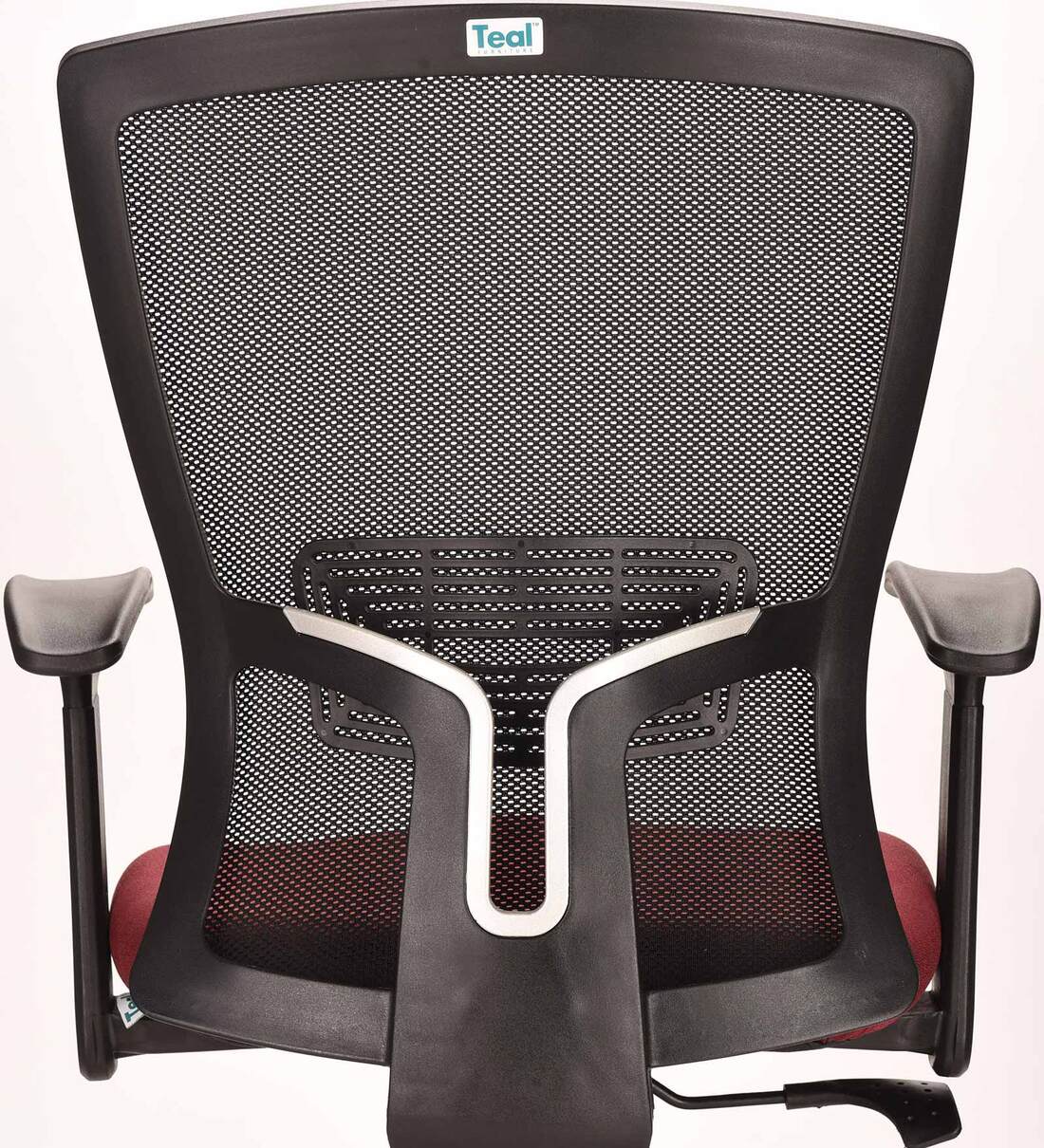 Buy Hector Mid Back Ergonomic Office Chair in Maroon Colour by Teal ...