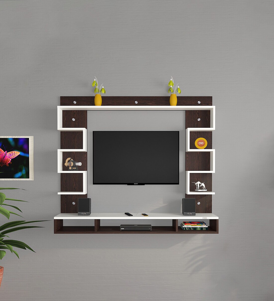 Buy Heller Tv Unit In Wenge Finish For Tvs Upto 43\ at 55% OFF by Das ...